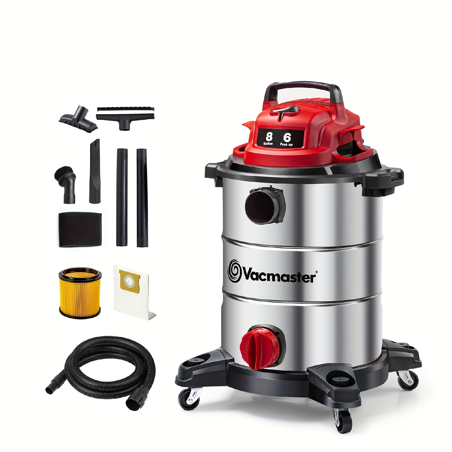 Shop Vac 5 Gallon/ 8 Gallon Premium Stainless Steel Wet Dry Vacuum ...