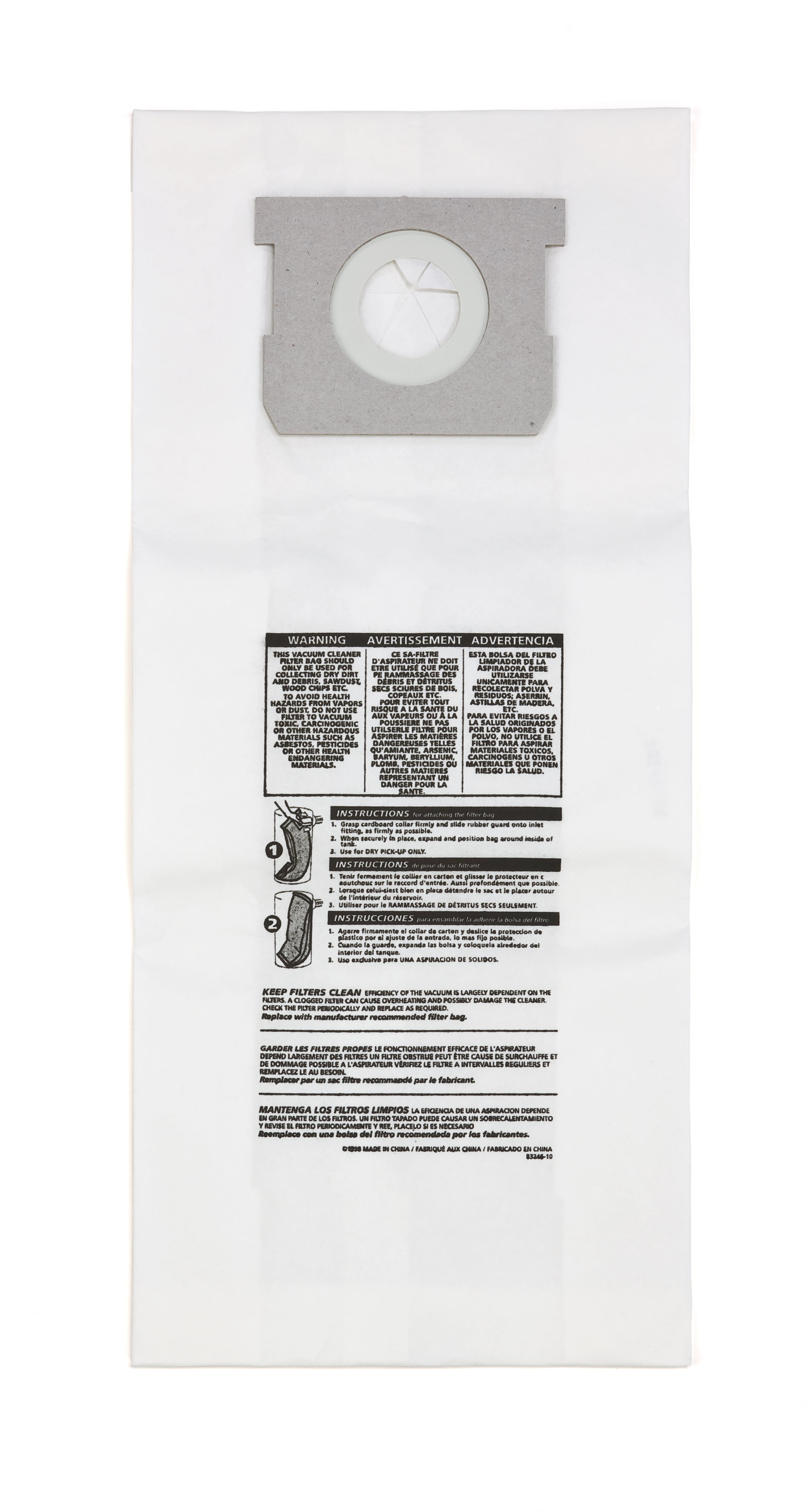 Shop-Vac 5 Gallon Disposable Collection Bags (3-Pack) - Walmart ...