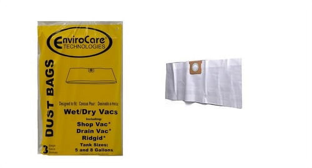 Shop-Vac 5 to 8 Gallon Wet Dry Vacuum Replacement Bags, 3 Pack, Part ...