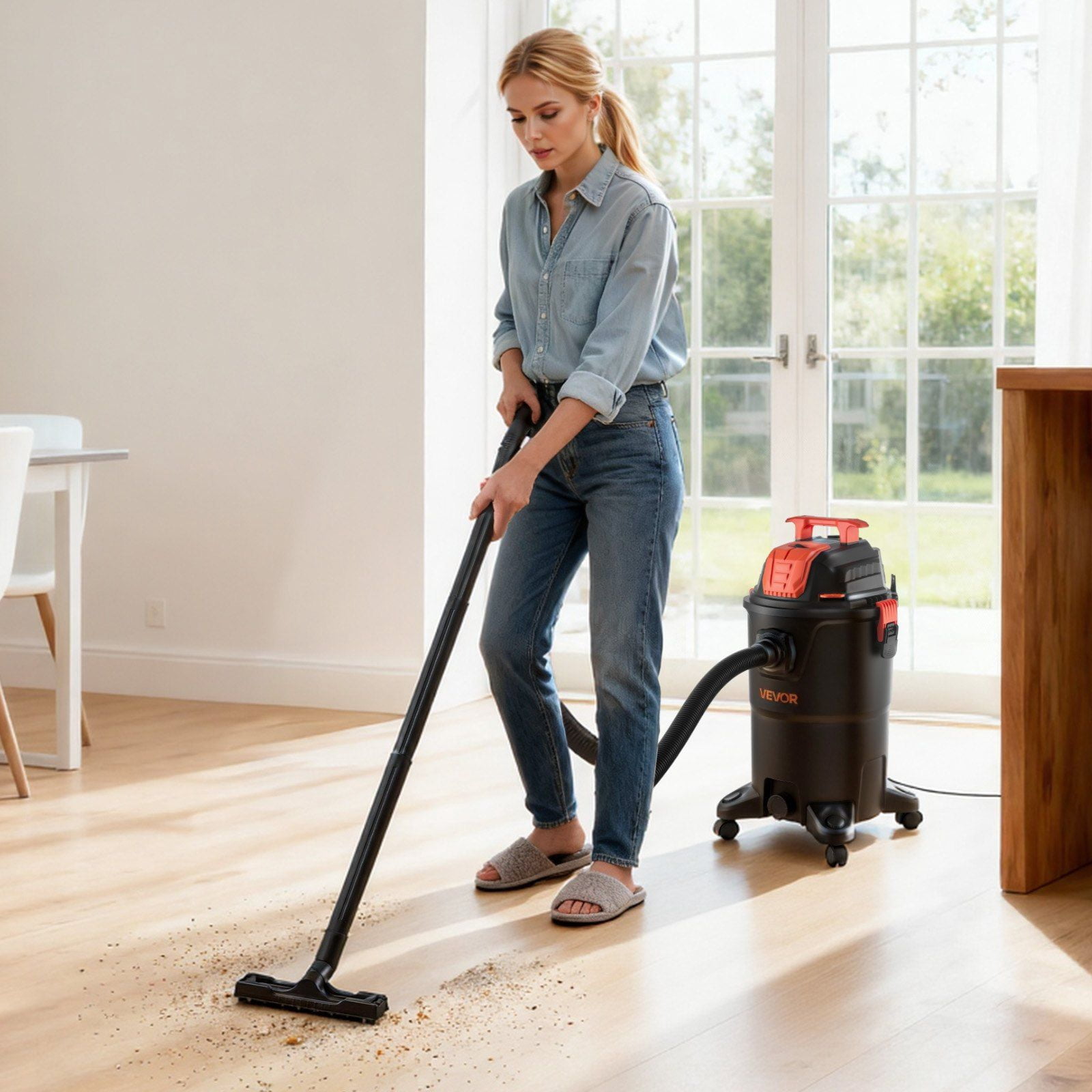 Shop Vac, 8 Gallon Wet Dry Shop Vacuum, 4.5 Peak HP Portable with One ...