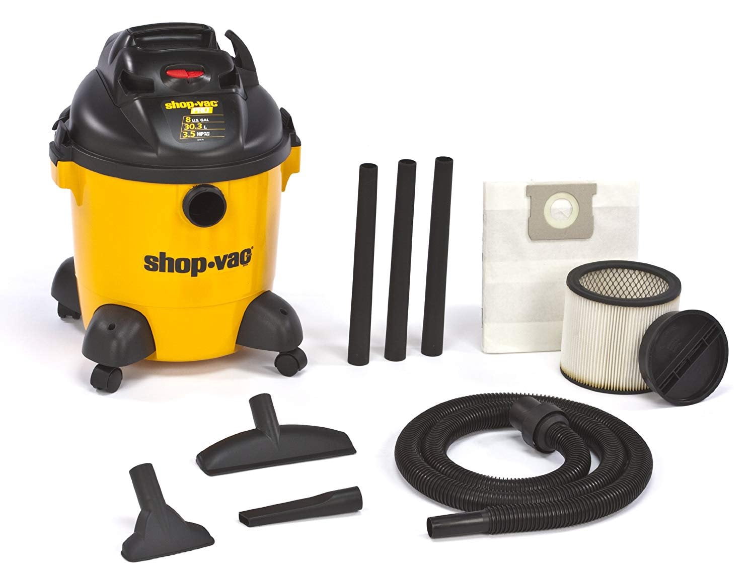 Shop-Vac 9650800 3.5-Peak HP Pro Series Wet or Dry Vacuum with ...