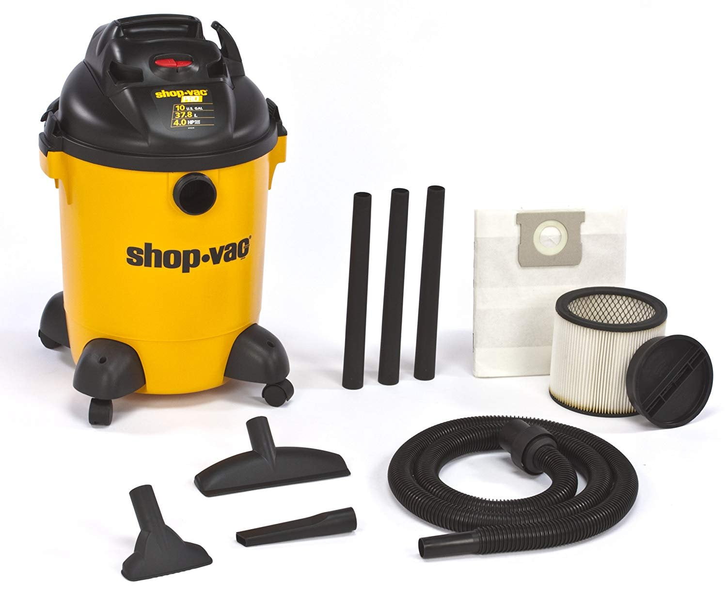 Shop-Vac Pro Series Wet or Dry Vacuum 9651000 - 4.0 Peak HP - 10-Gallon ...