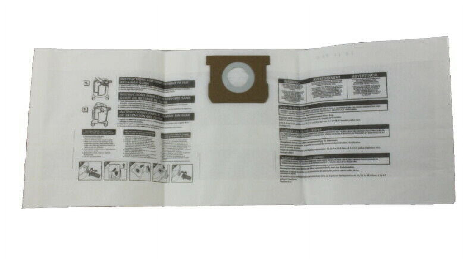 Shop Vac Type E 5 6 8 Gallon 9066100 Vacuum Cleaner Bags by DVC Made in ...