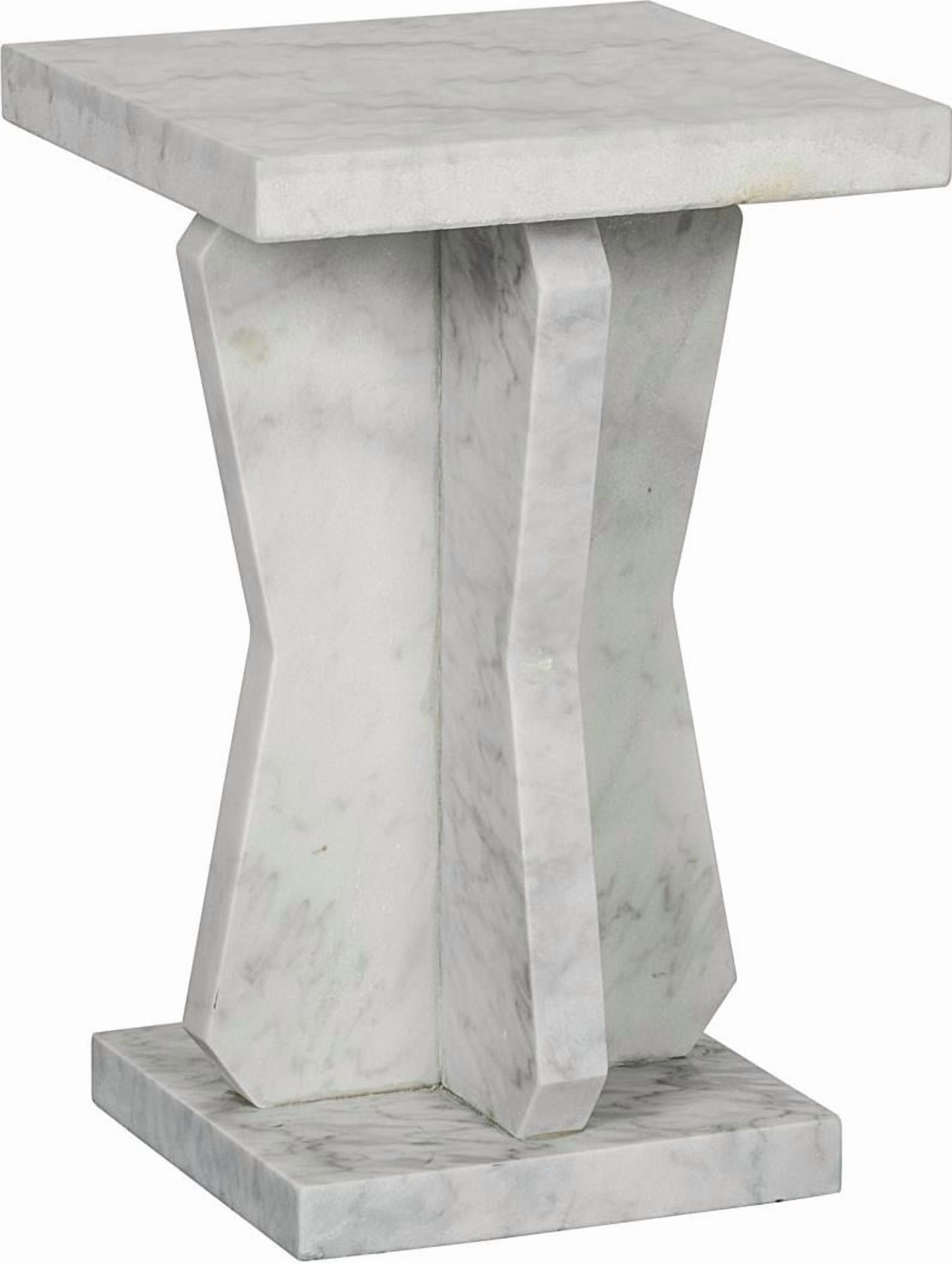 Shop Vasco White Marble Side Table-Timeless Elegance - Walmart.com