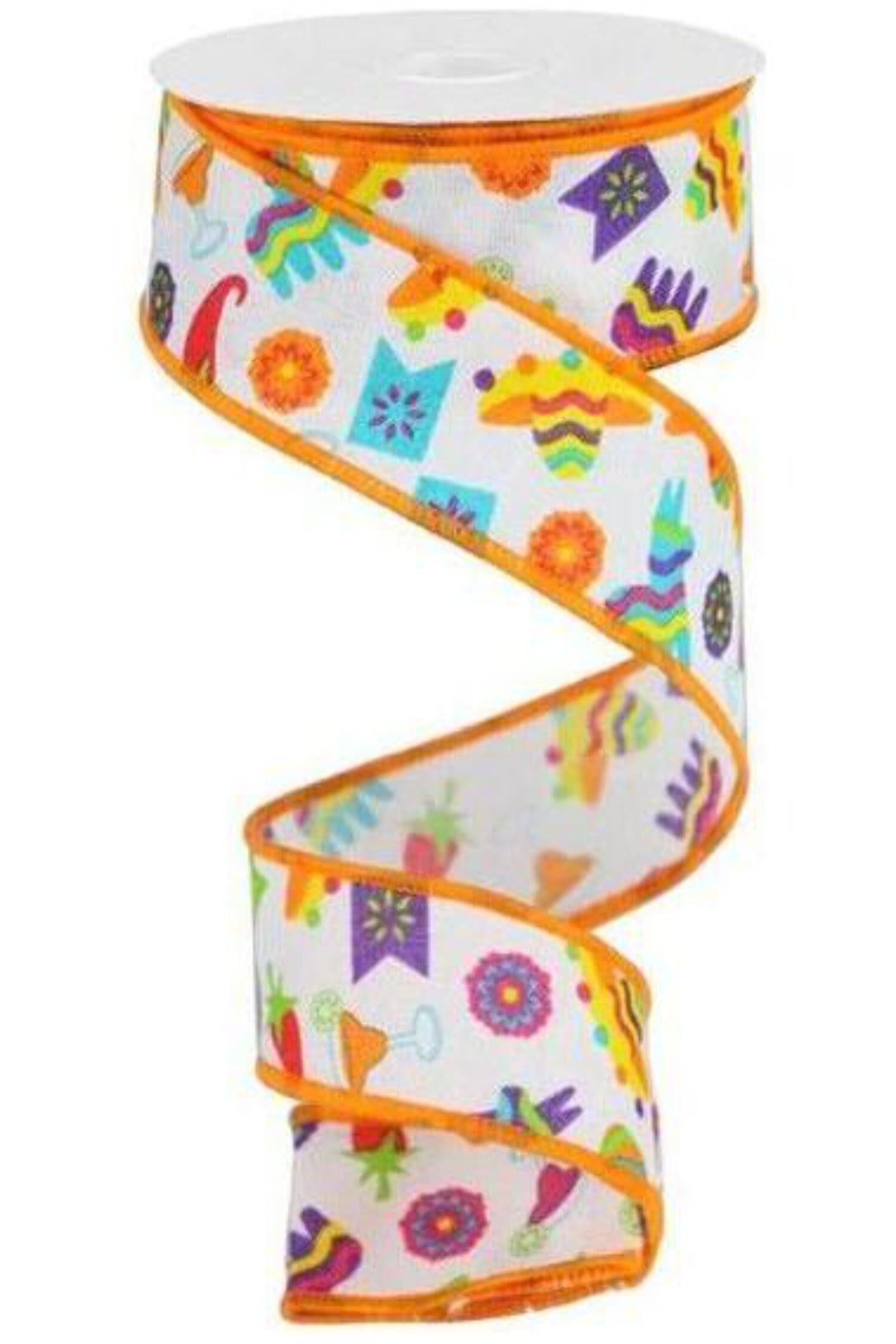 Shop our 1.5" Fiesta Ribbon: White (10 Yards) - Walmart.com