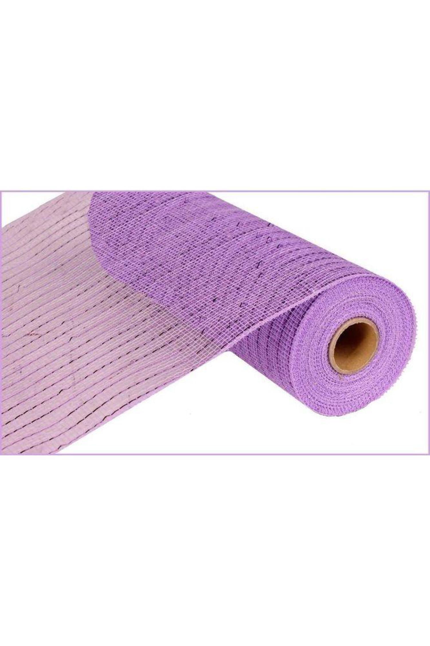 Shop our 10" Metallic Mesh Lavender with Lavender Foil Mesh Ribbon (10 ...