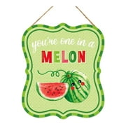 Watermelon Wreath Sign