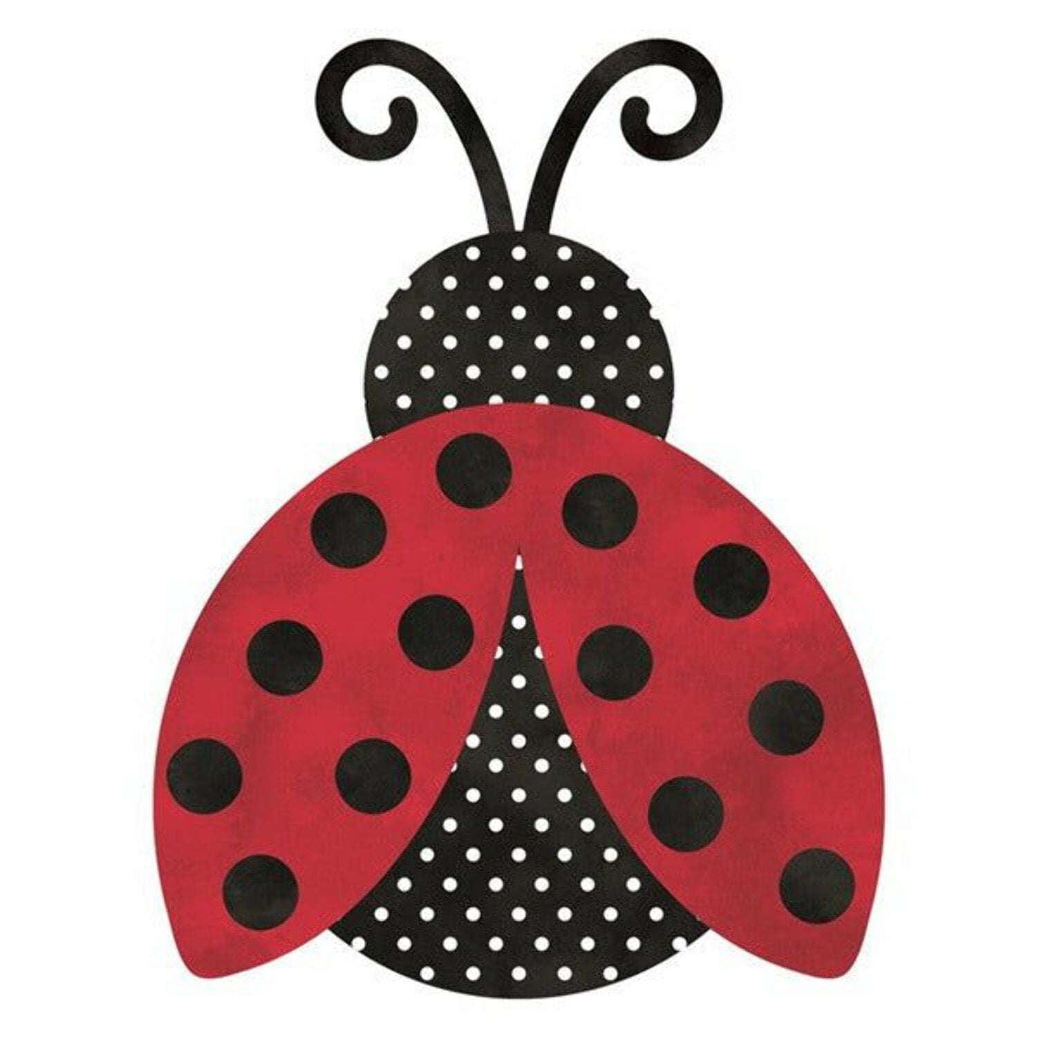 12" Metal Embossed Ladybug Hanger: Polka Dot/Solid - Walmart.com
