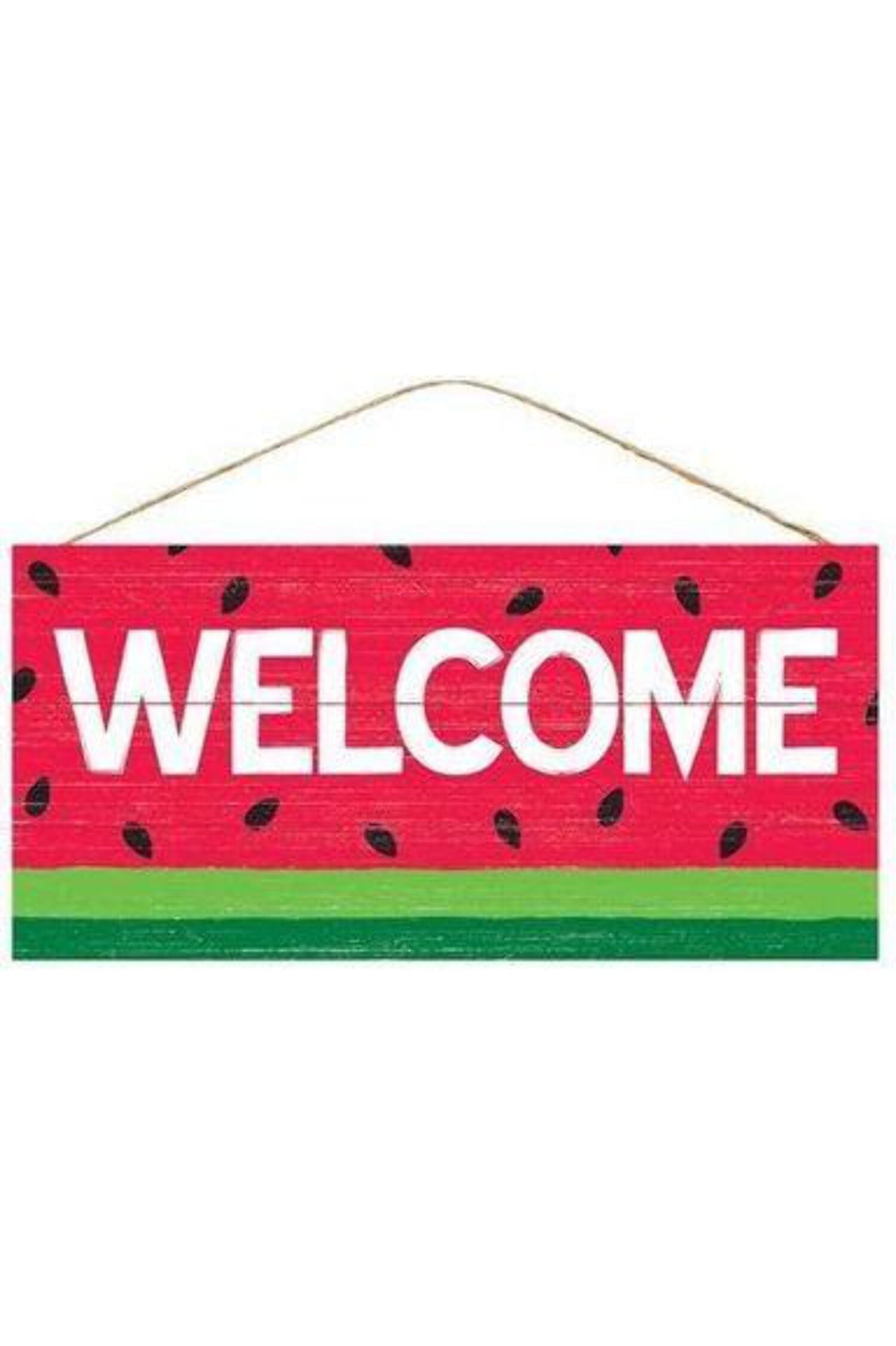 Craig Bachman 12-Inch Wooden Sign: Welcome/Watermelon - Walmart.com