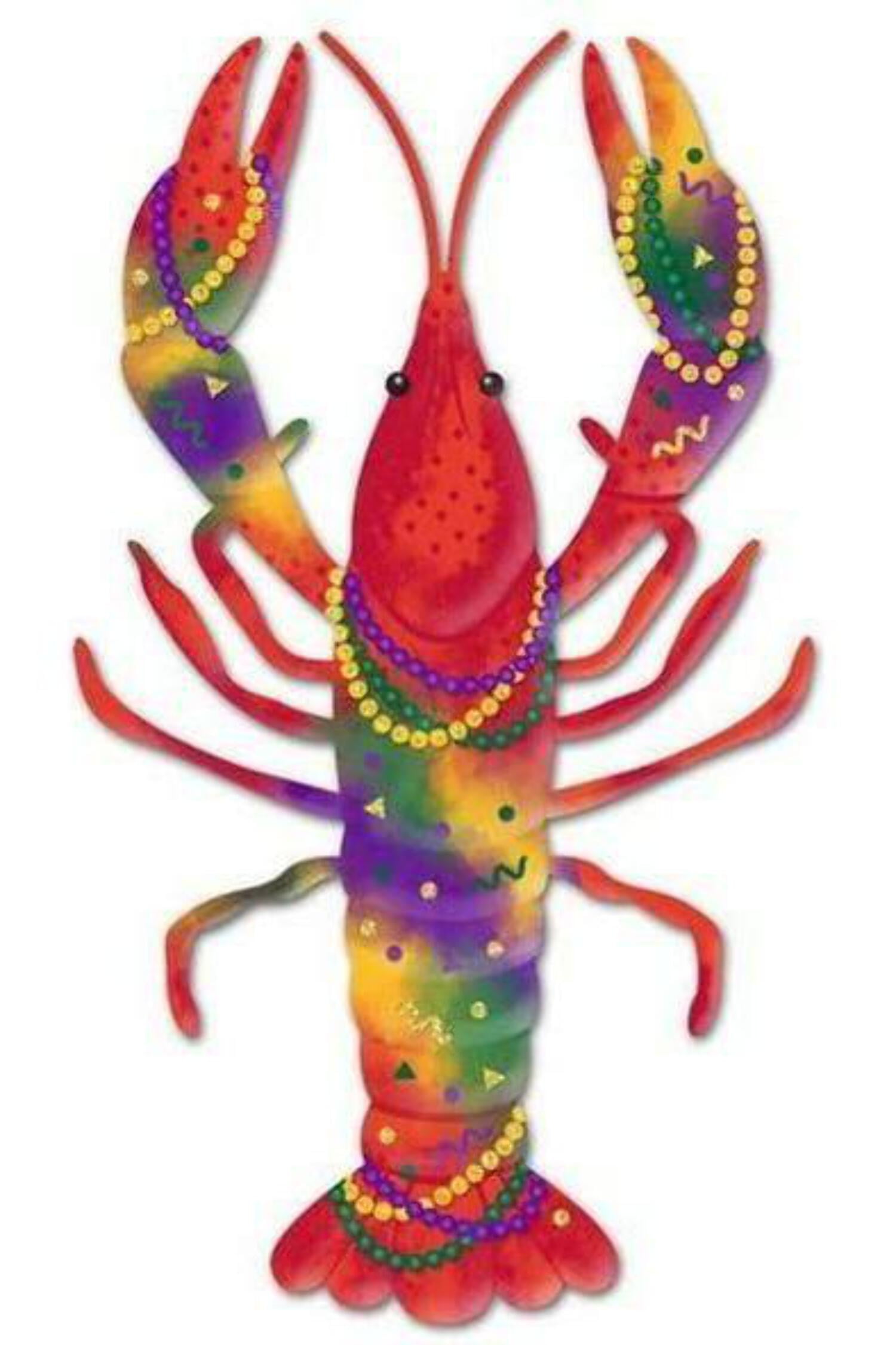 Shop our 14" Metal Crawfish Sign: Multi Color - Walmart.com