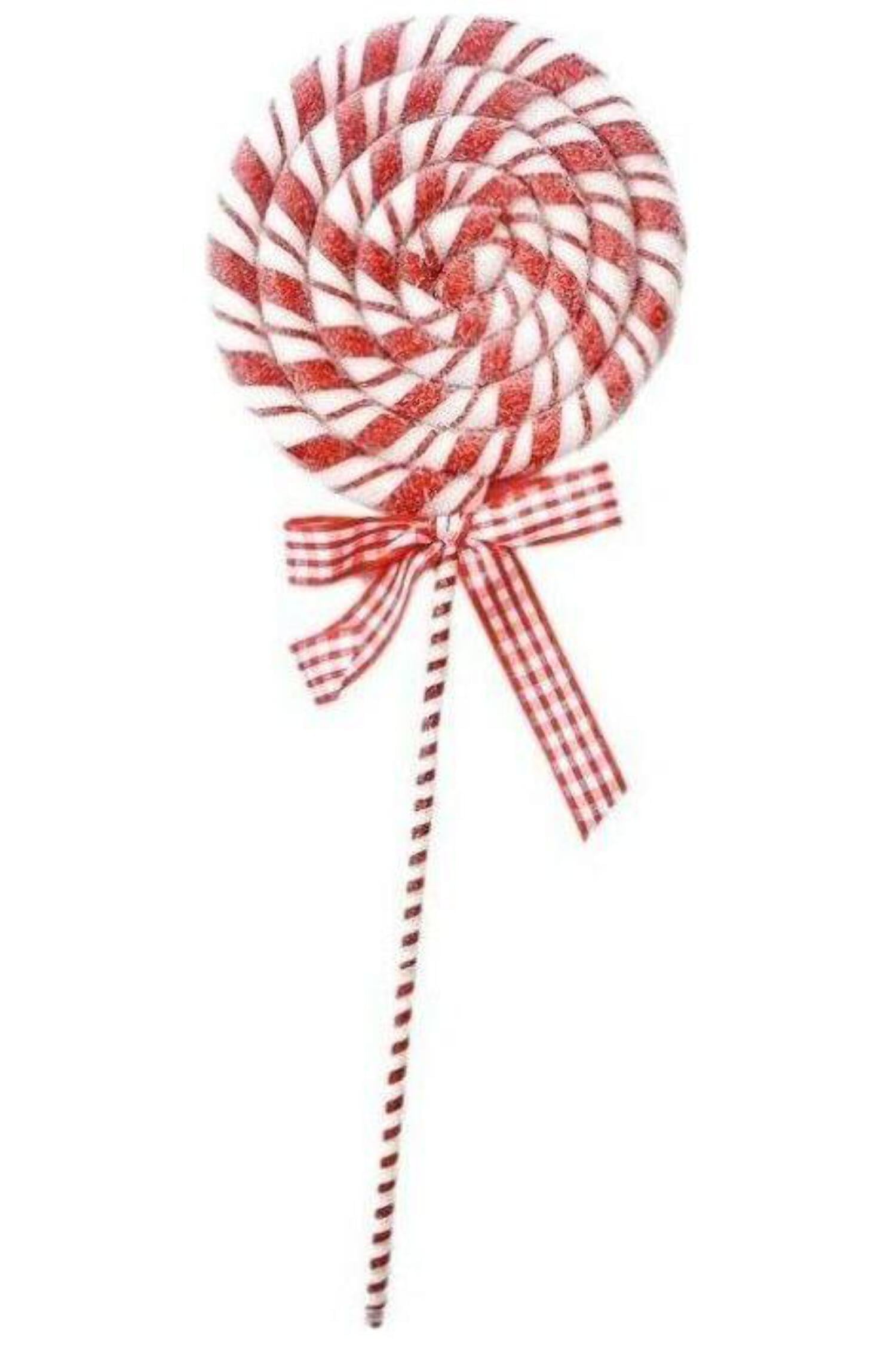 16 Peppermint Stripe Lollipop Pick - Walmart.com
