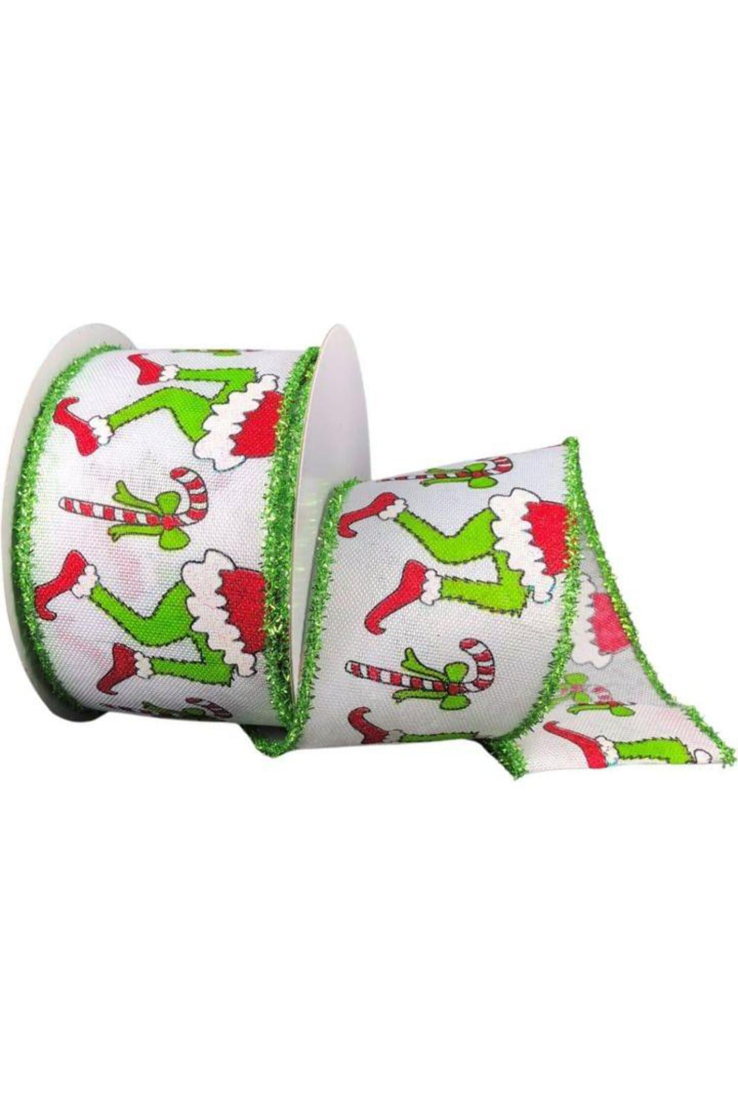 Shop our 2.5" Green Monster Legs Ribbon: Lime Green (10 Yards ...