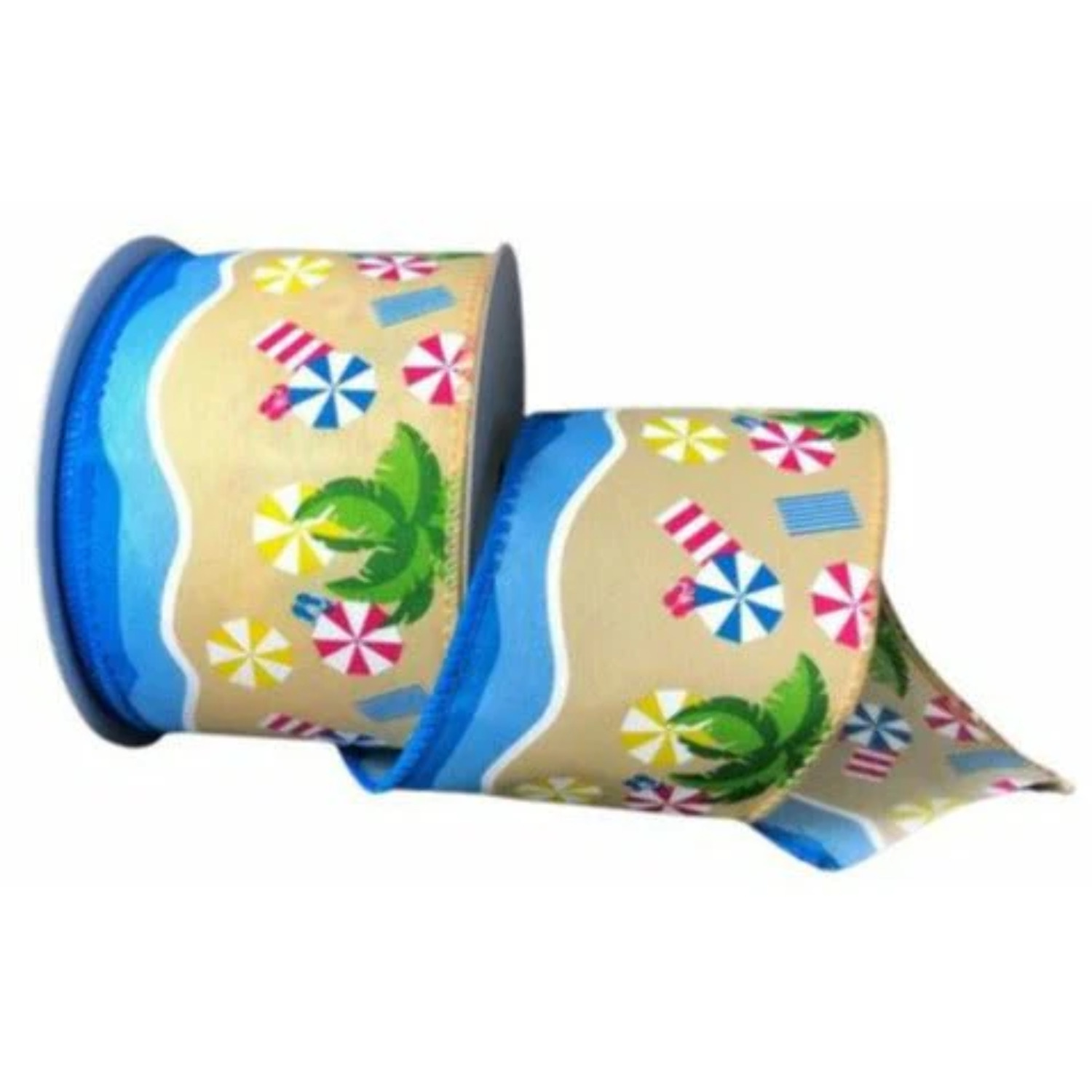 Shop our 2.5" Seashore Beach Day Ribbon (10 Yards) - Walmart.com