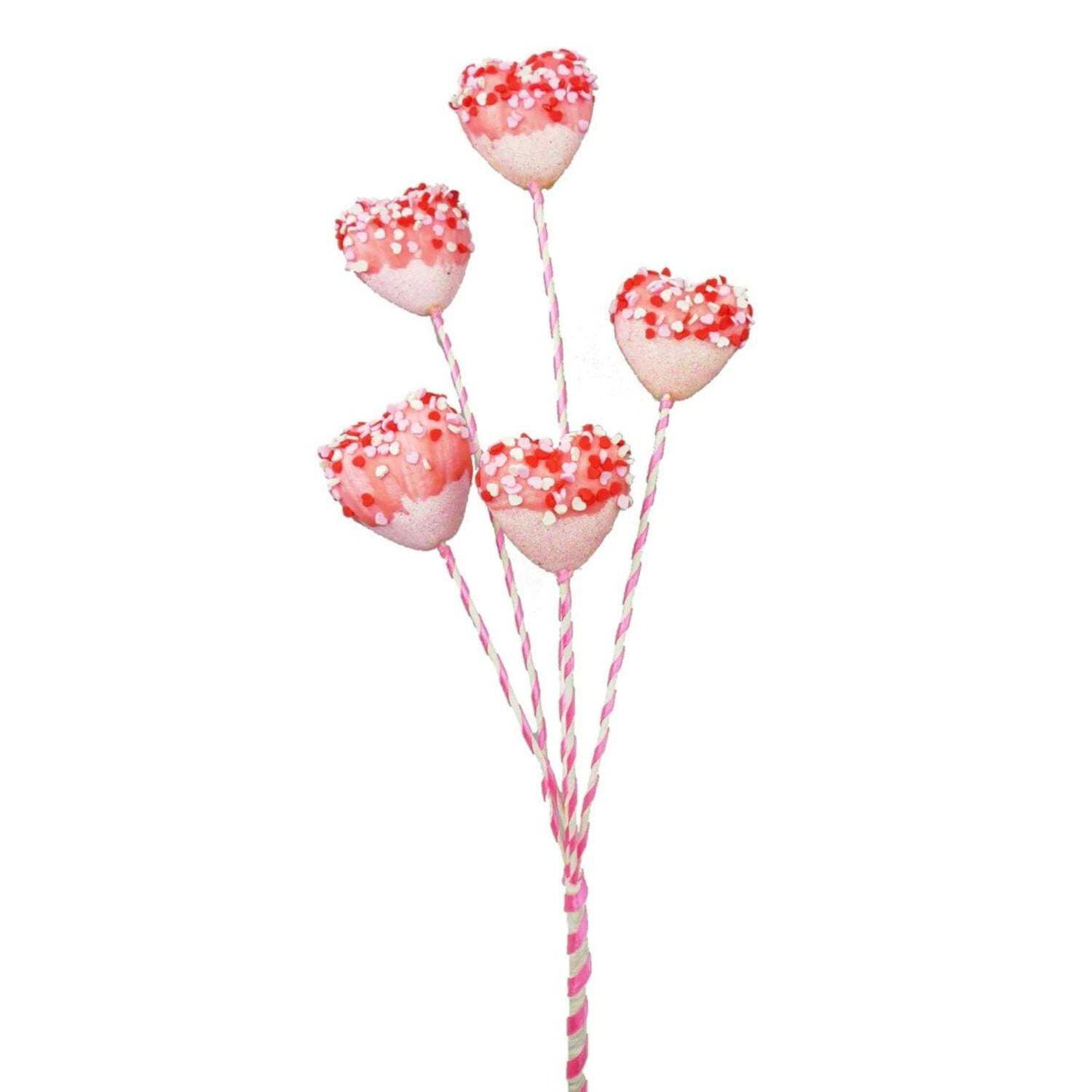 20" Sprinkle Heart Marshmallow Spray: Pink - Walmart.com