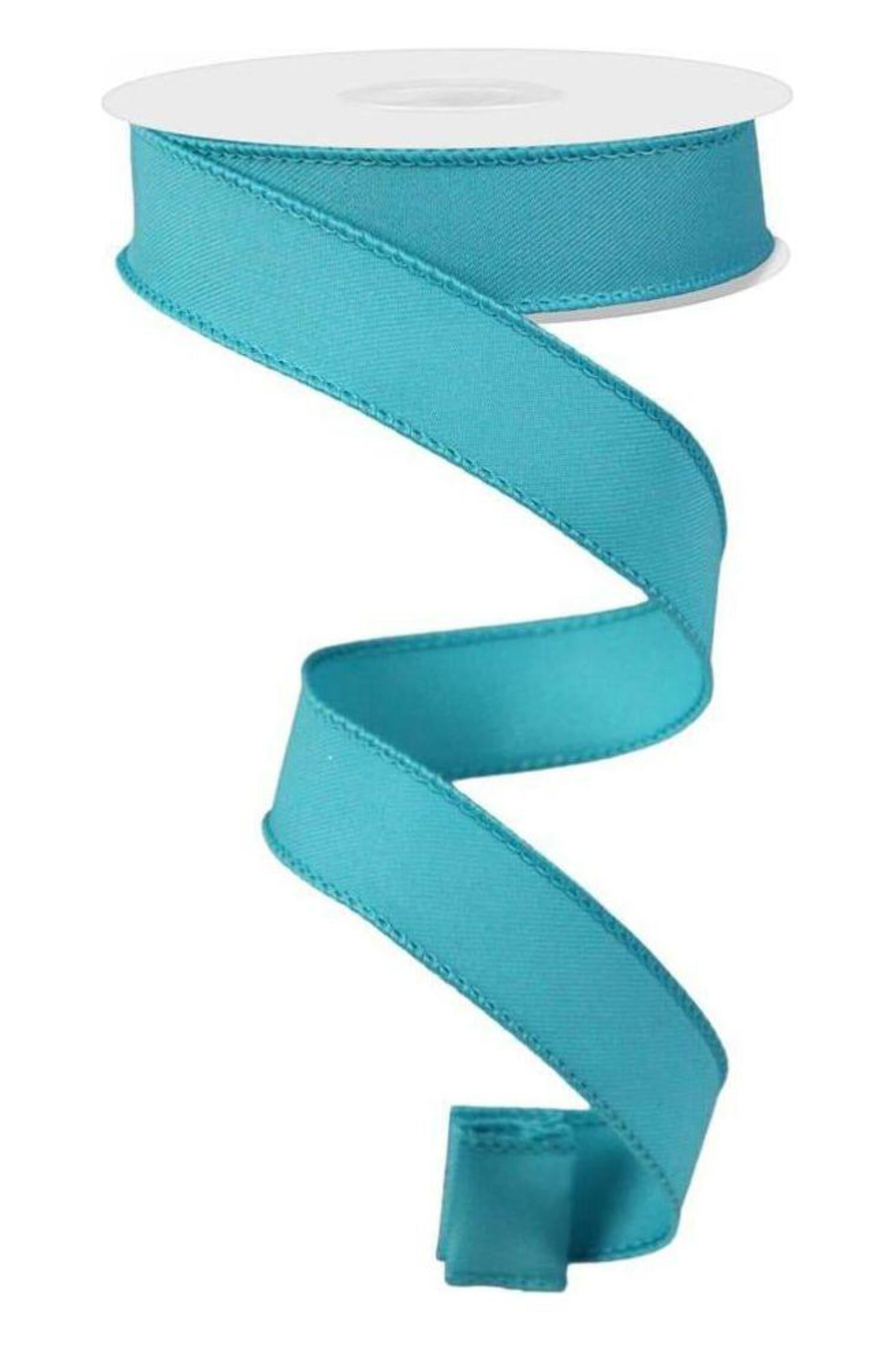 Shop our 7/8" Diagonal Weave Ribbon: Turquoise (10 Yards) - Walmart.com