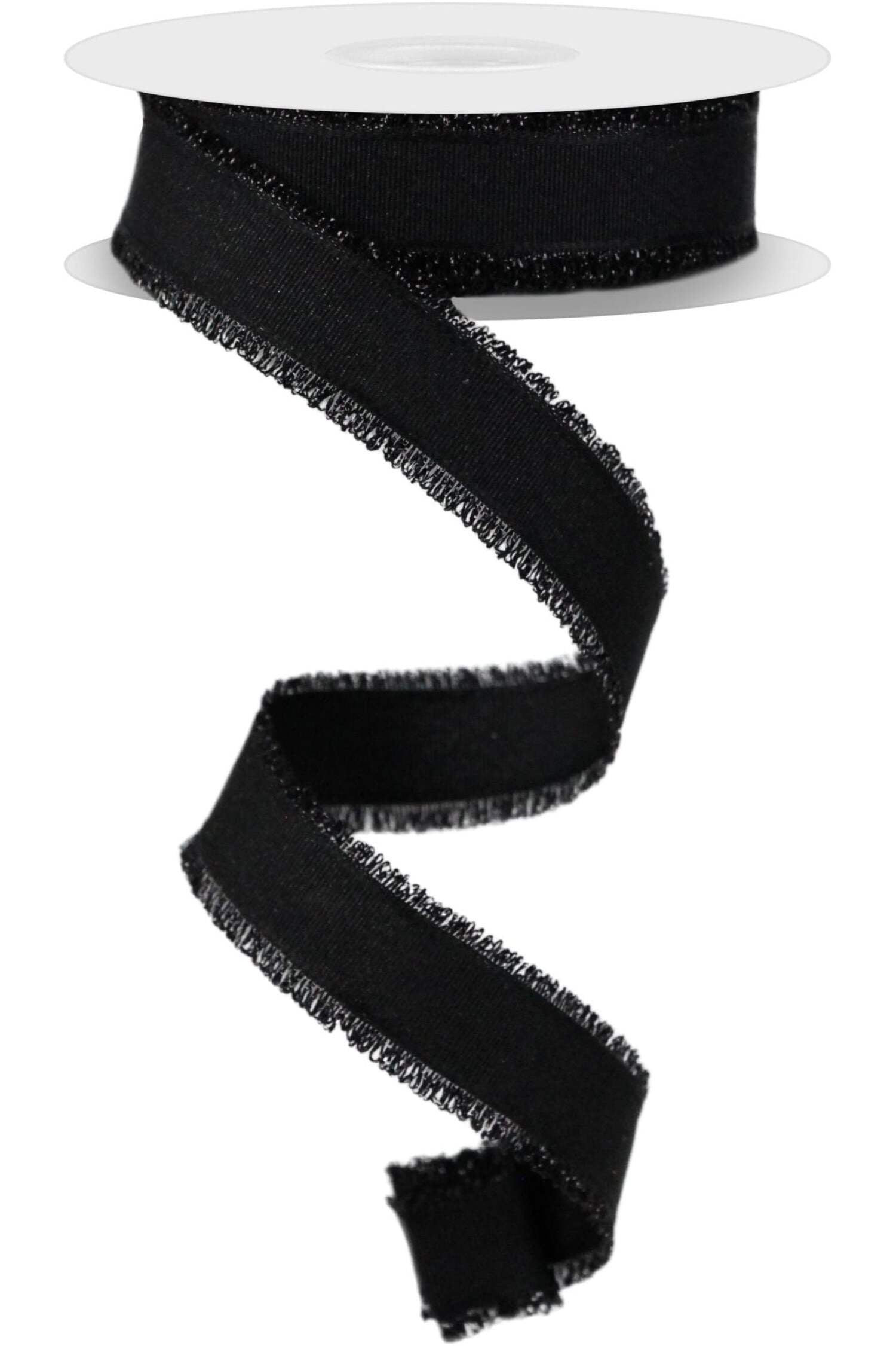 Craig Bachman 7/8" Fuzzy Edge Ribbon: Black, 10 Yards - Walmart.com