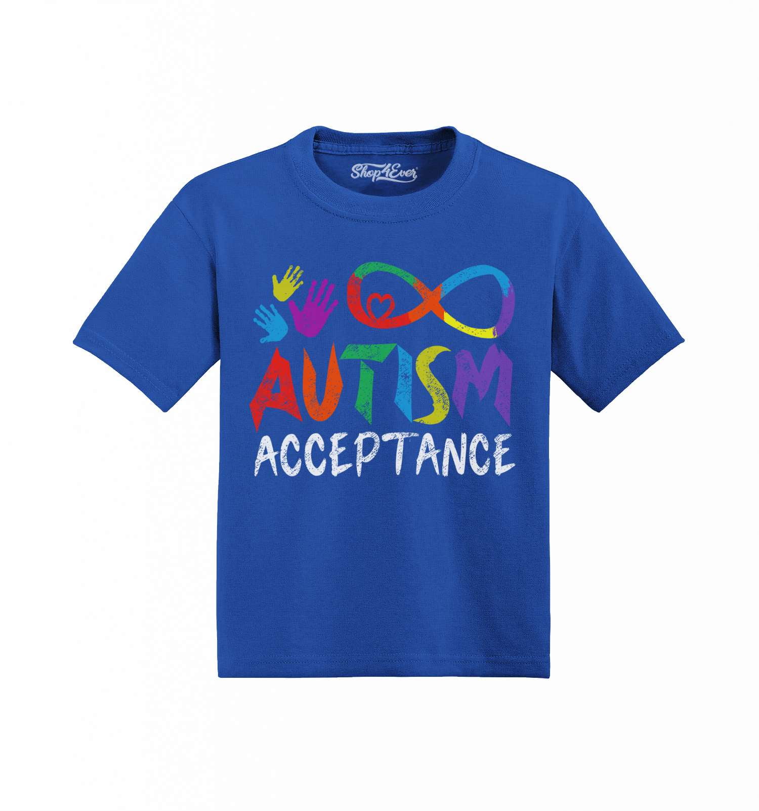 Shop4Ever Autism Acceptance Infinity Symbol Toddler's Cotton T-Shirt 5T ...