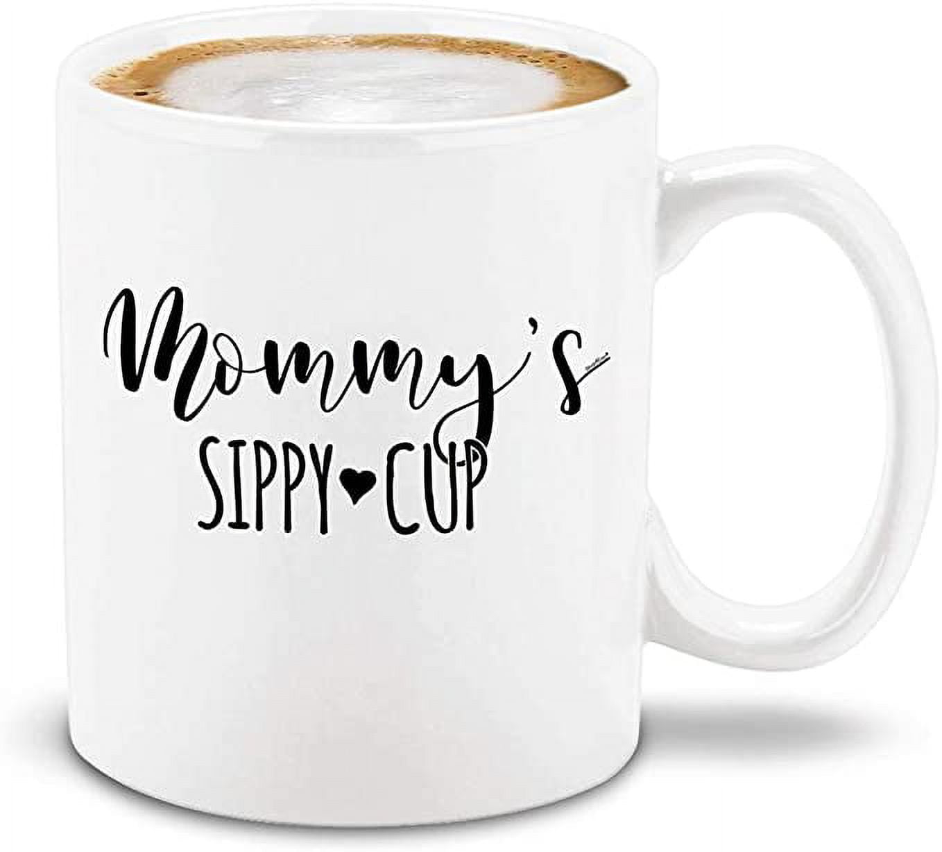 Shop4Ever® Mama's Sippy Cup, Funny New Mom Ceramic Coffee Mug (11 oz ...