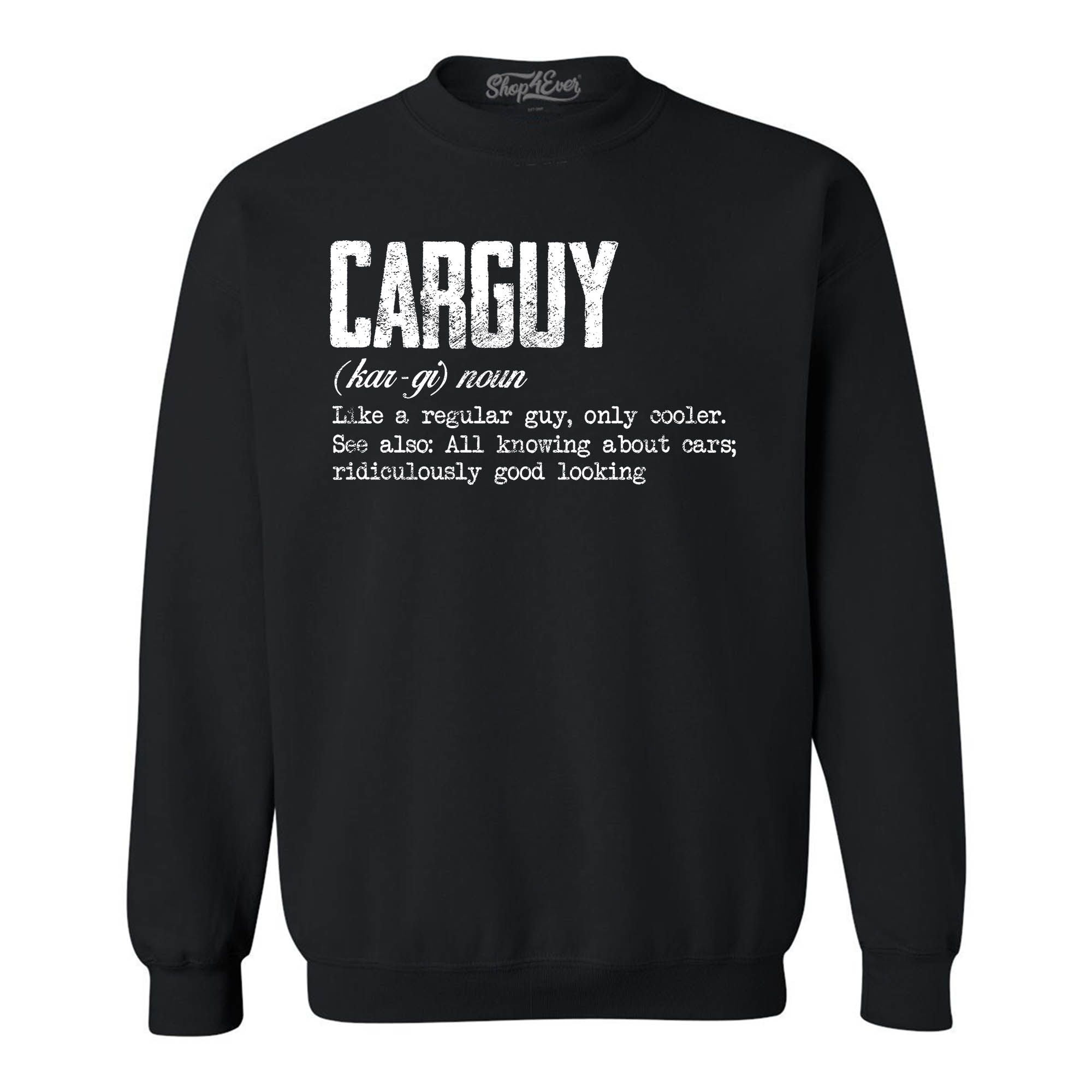 Shop4Ever Men's Car Guy Crewneck Sweatshirt XXX-Large Black - Walmart.com