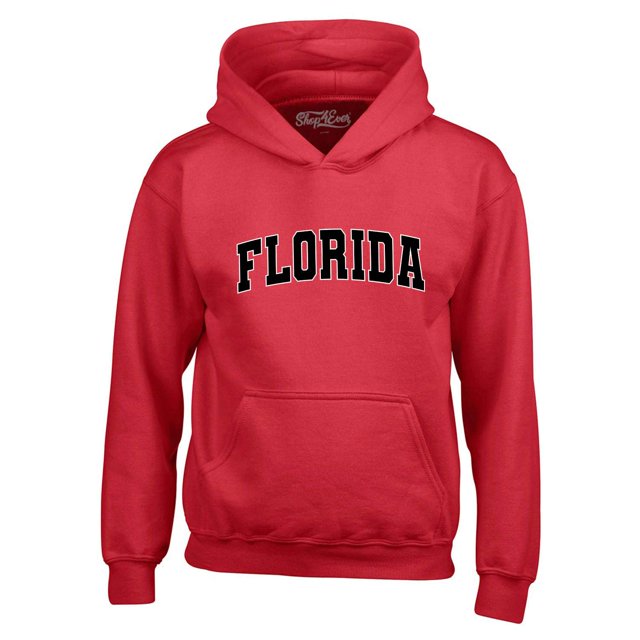 Shop4Ever Men's Florida State Letter Print Hooded Sweatshirt Hoodie ...
