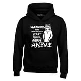 Shop4Ever Men's Warning May Start Spontaneously Talking About Anime ...