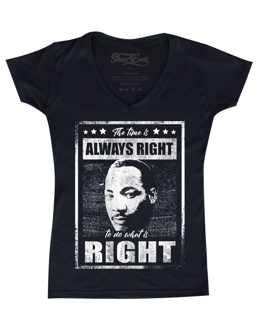 Shop4Ever Women's The Time is Always Right to Do What is Right MLK Slim ...