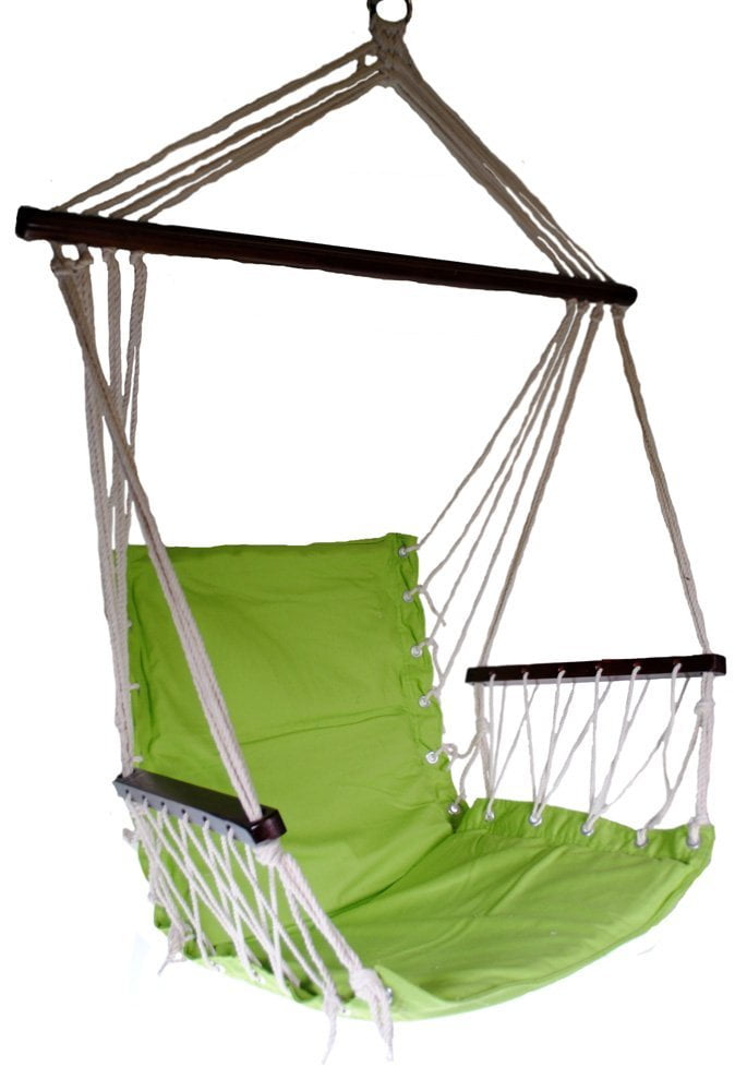 S4O Omni Patio Swing Seat, Hanging Hammock Cotton Rope Chair with ...