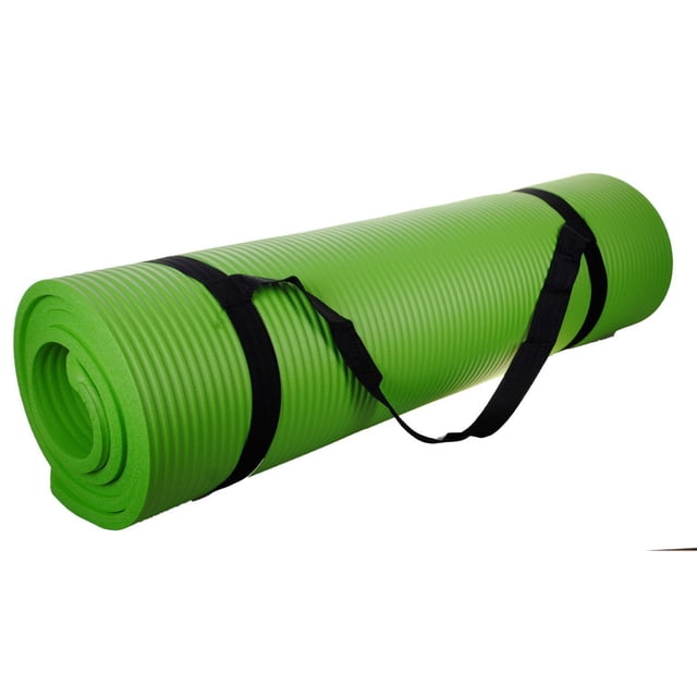 Shop4Omni Yoga mat 72" X 24" - Extra Thick Exercise Mat - with Carrying ...