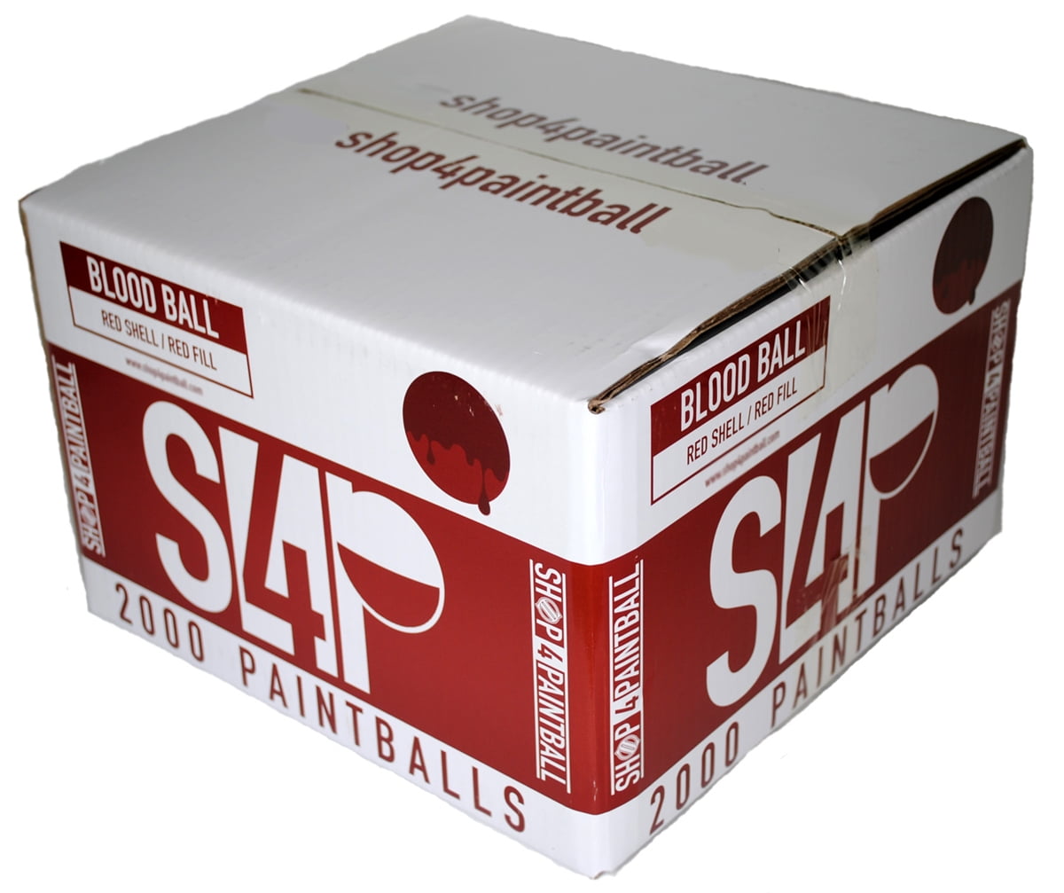 Shop4Paintball - BLOOD BALL - .68 Caliber Paintballs - Red - Case of ...
