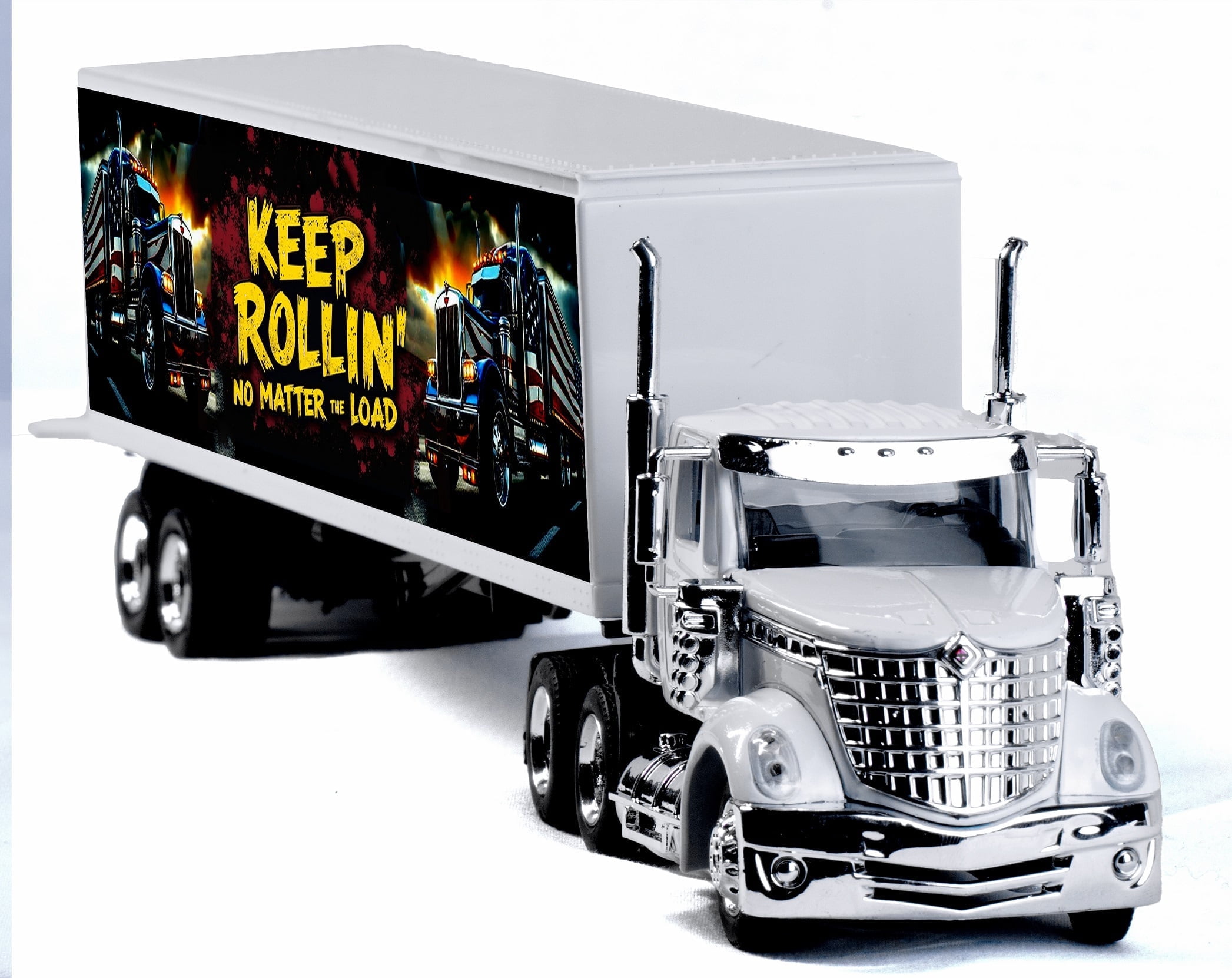 Shop72 USA America Theme Diecast Truck with Trailer - 1: 43 Scale ...