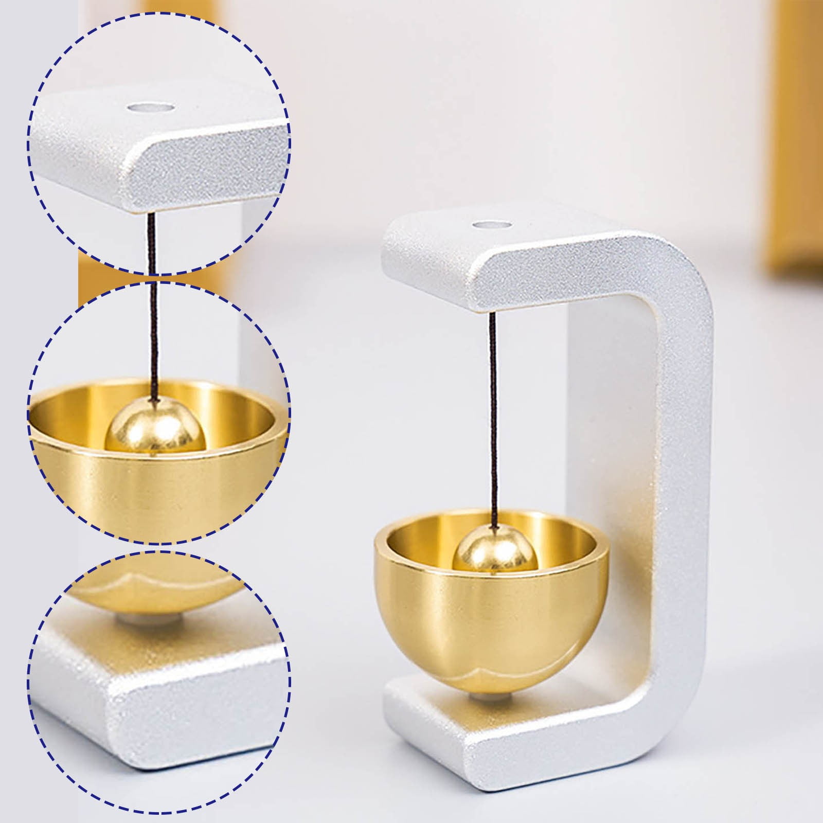 Shopkeepers Bell for Door Opening, C-Shaped Wind Chime, Dopamine Brass ...