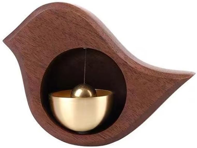 Shopkeepers Bell for Door Opening, Wood Doorbell Magnetic Wind Chime ...