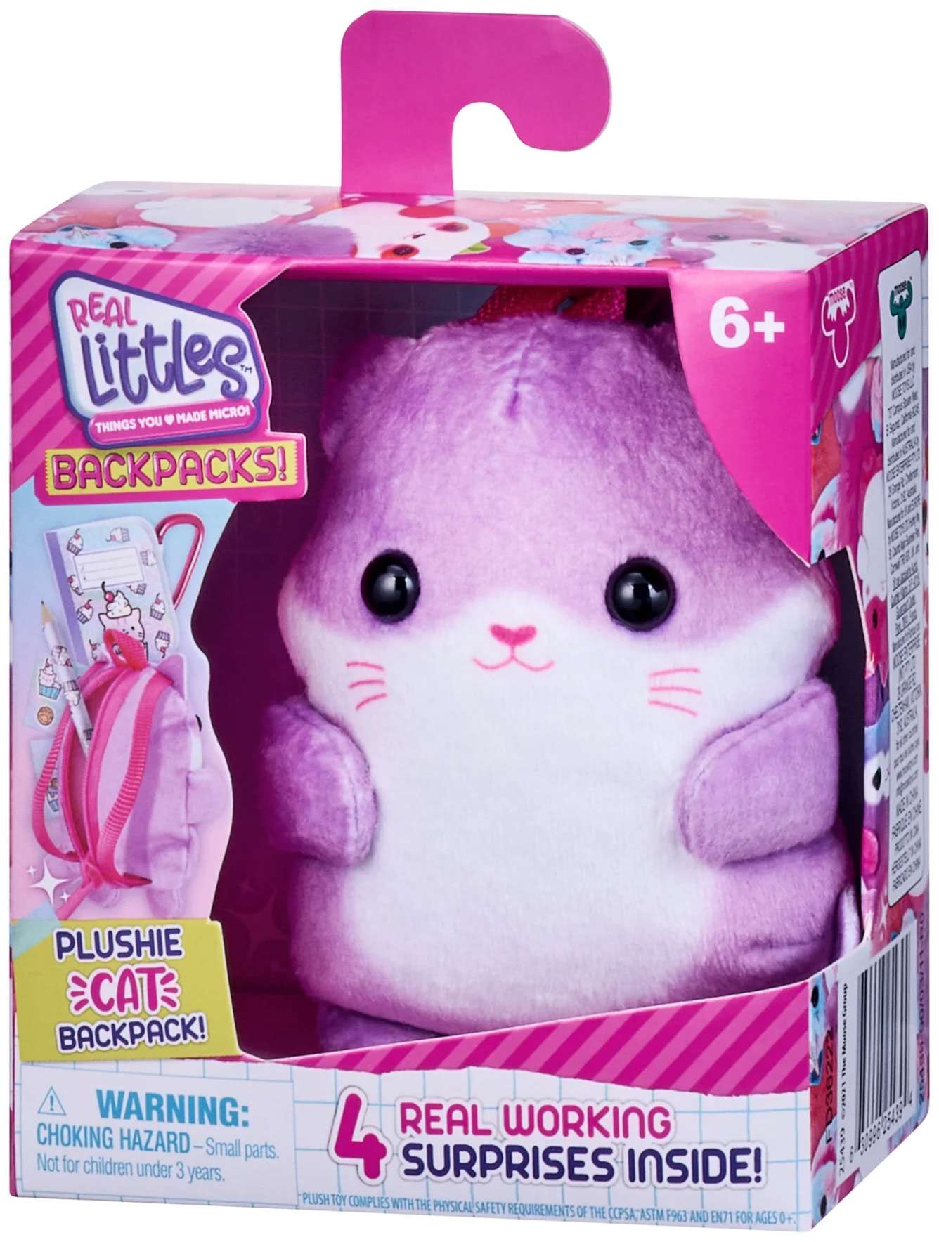 Shopkins Backpacks! Plushie Hamster Mystery Pack (Purple) - Walmart.com