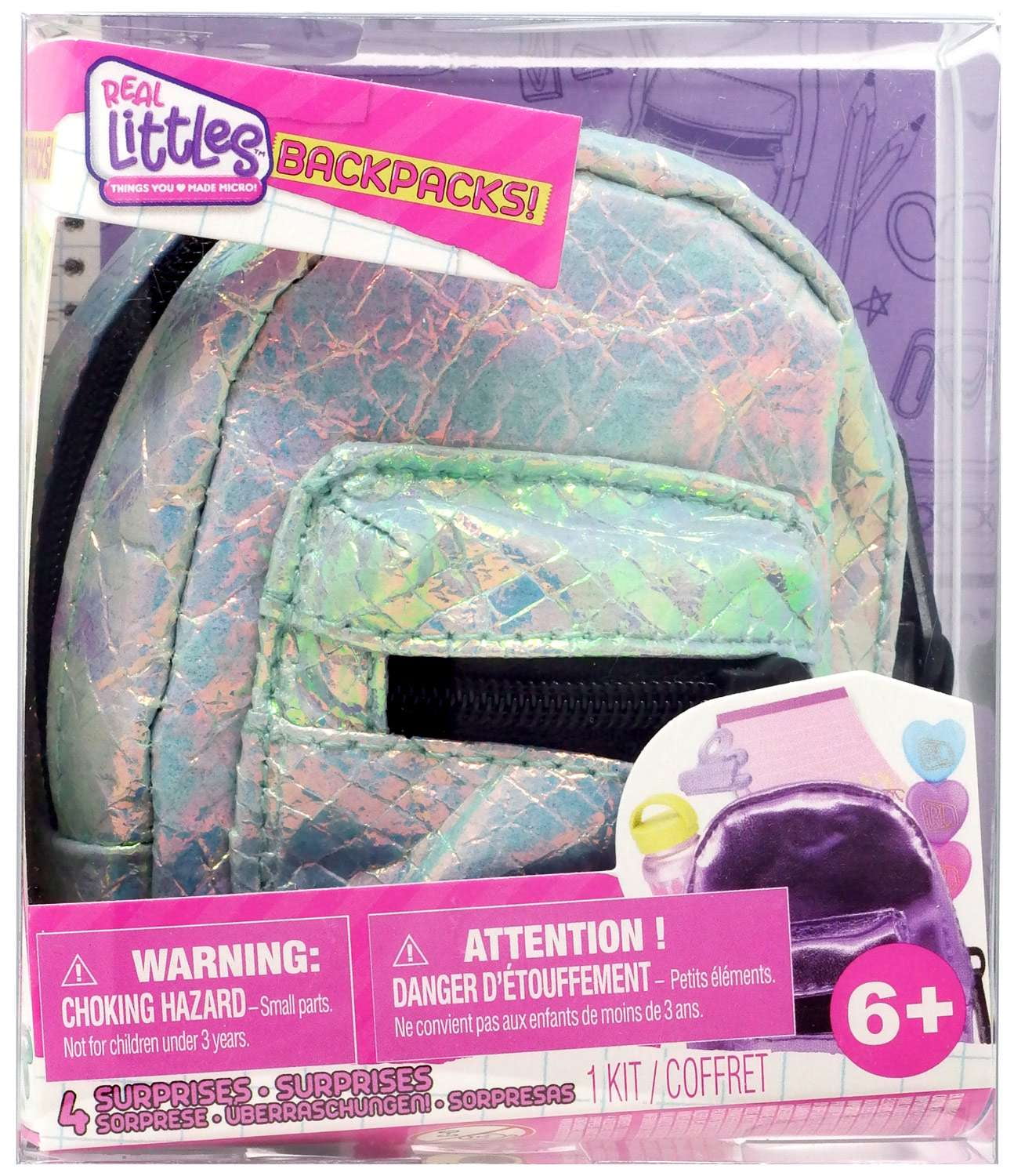 Shopkins Backpacks! Series 4 Irridescent Teal Mystery Pack - Walmart.com
