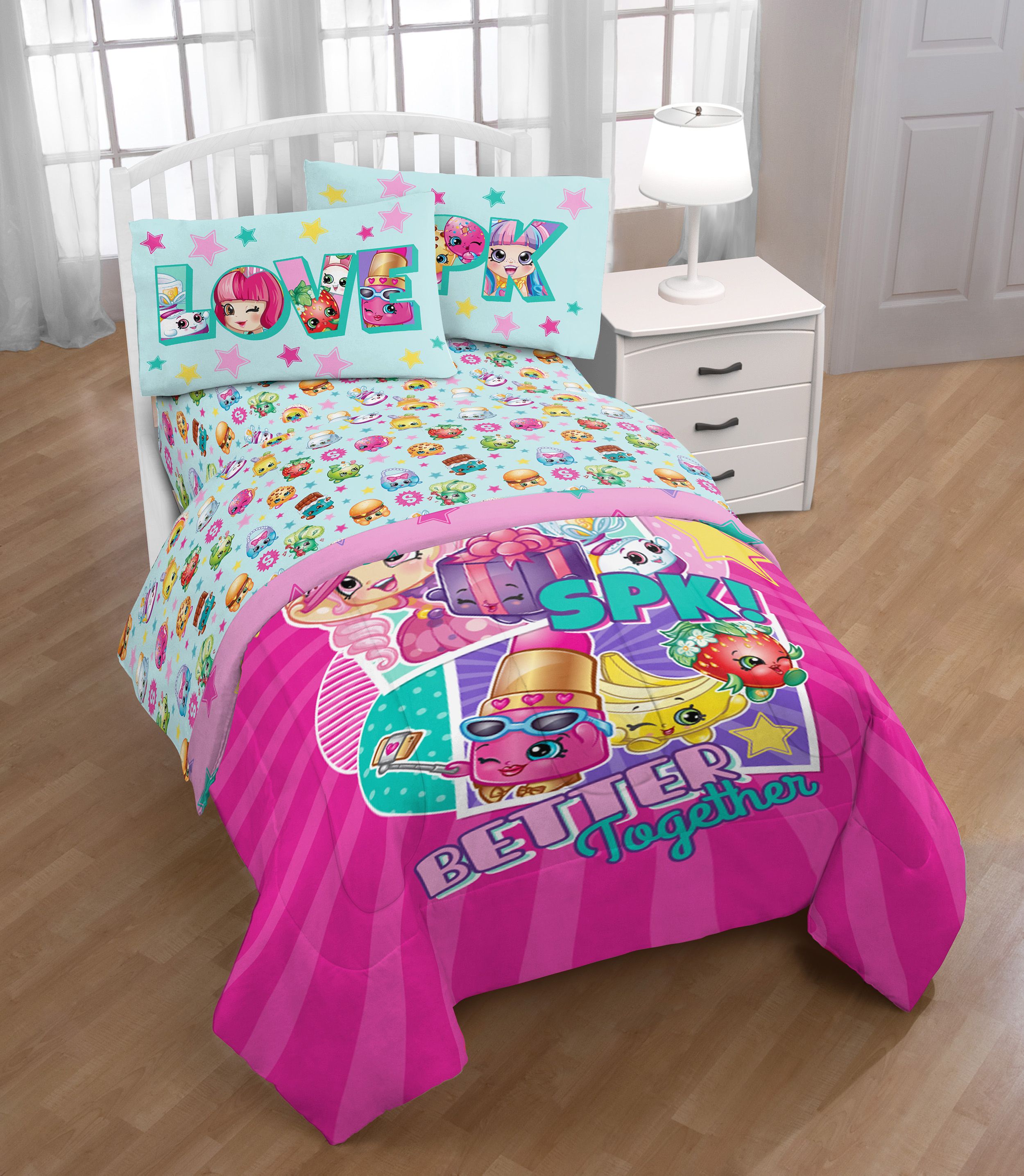 Shopkins Better Together Kids Bedding Twin Sheet Set, 1 Each - Walmart.com