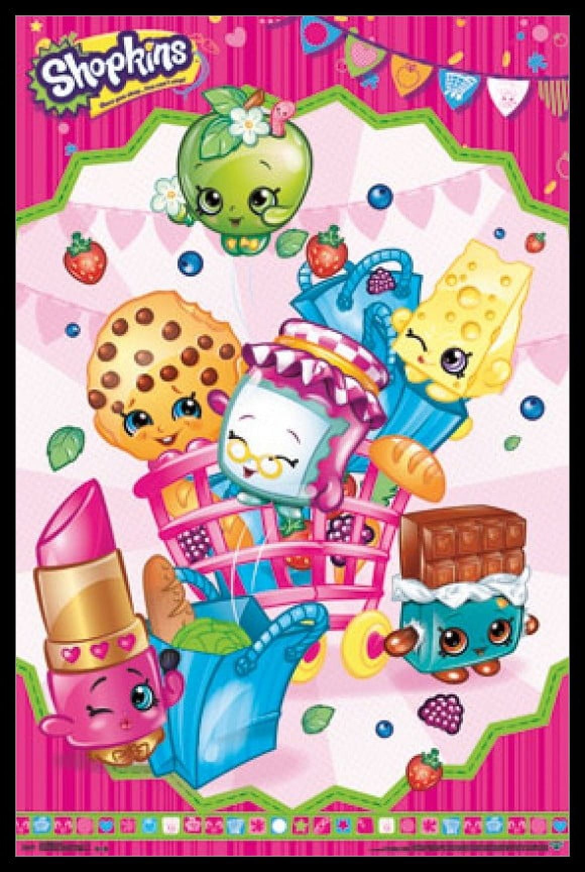 Shopkins - Cart Laminated & Framed Poster Print (22 x 34) - Walmart.com