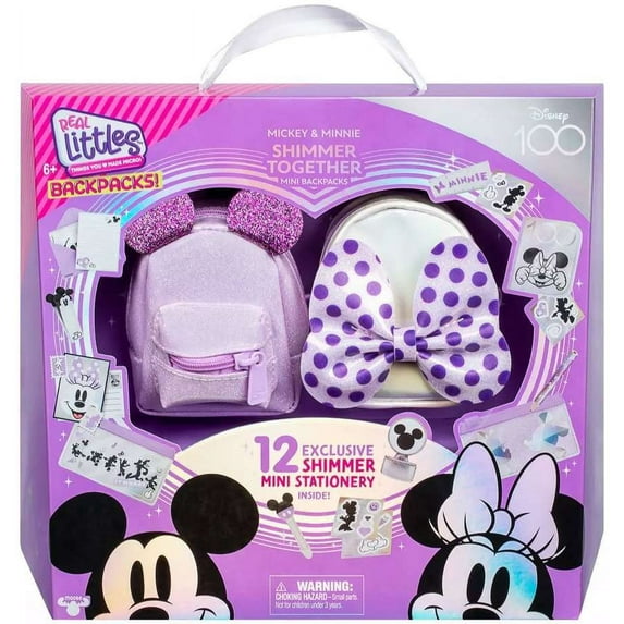 Shopkins Disney Backpacks! Mickey & Minnie Shimmer Together Mini ...