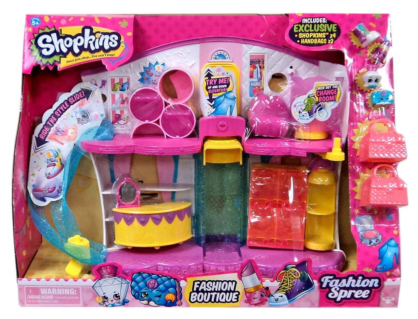 Shopkins World Playset: Fashion Boutique and Spin Mix Bakery Stand Toy ...