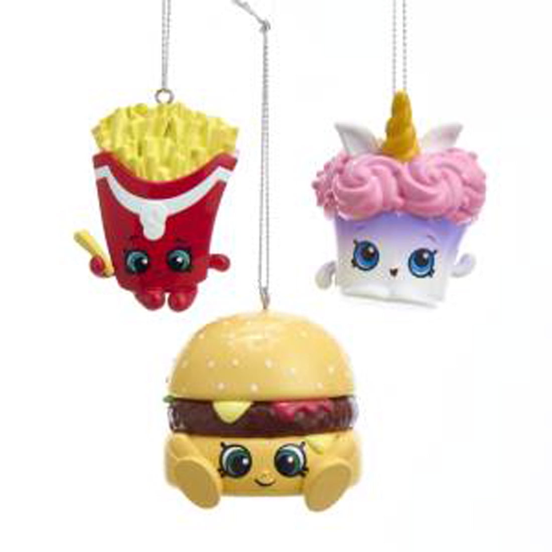 Shopkins Fries Cheeseburger Cupcake 6.5 inch Acrylic Decorative Hanging ...