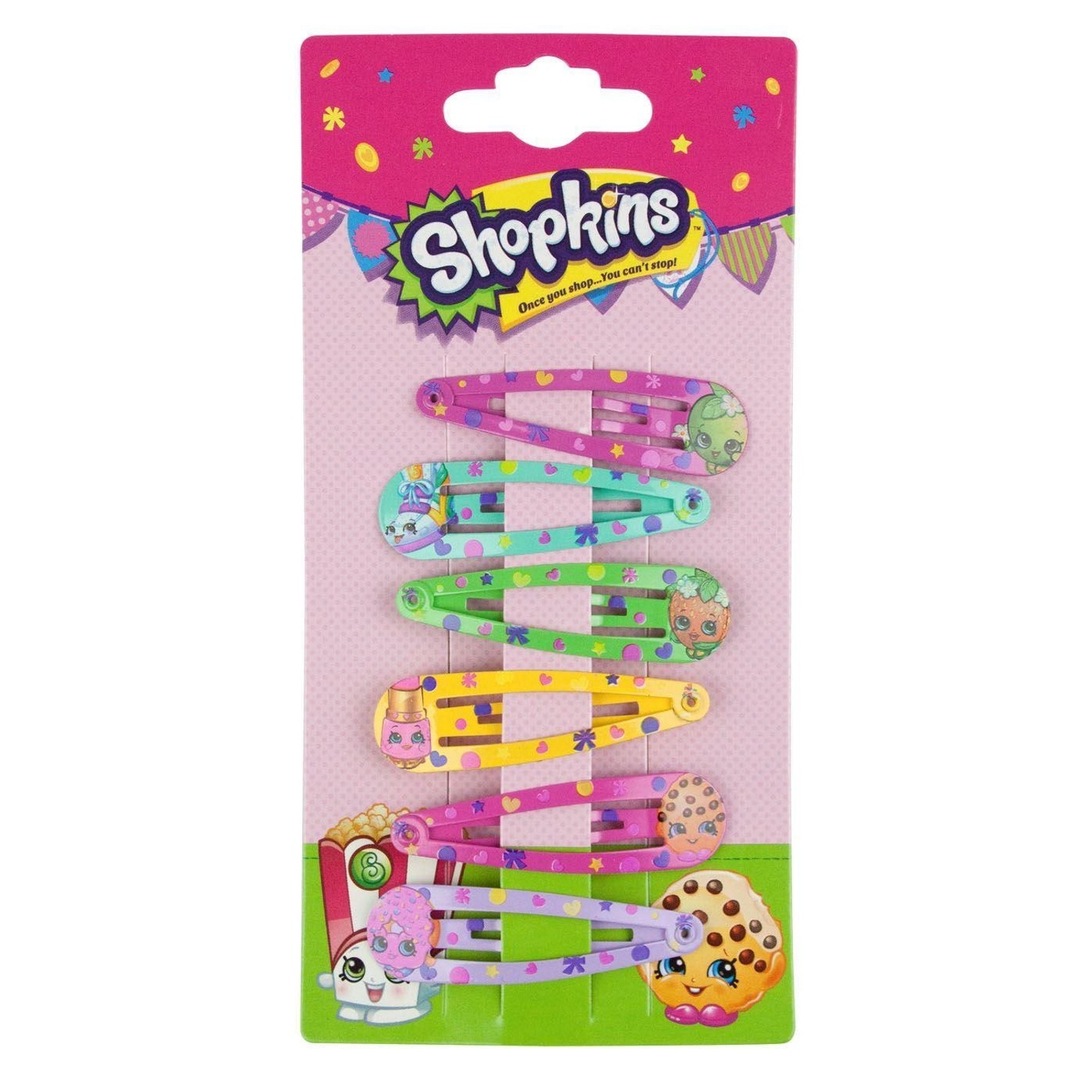 Shopkins Hair Slide (Pack of 6) - Walmart.com