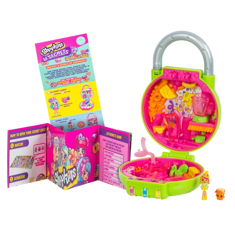 Shopkins Lil Secrets Secret Lock Playset Cutie Fruity Smoothies Walmart