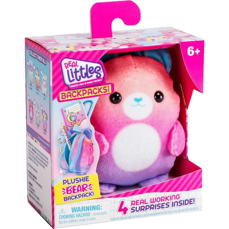 Shopkins Plushie Backpacks! Bear Mystery Pack - Walmart.com