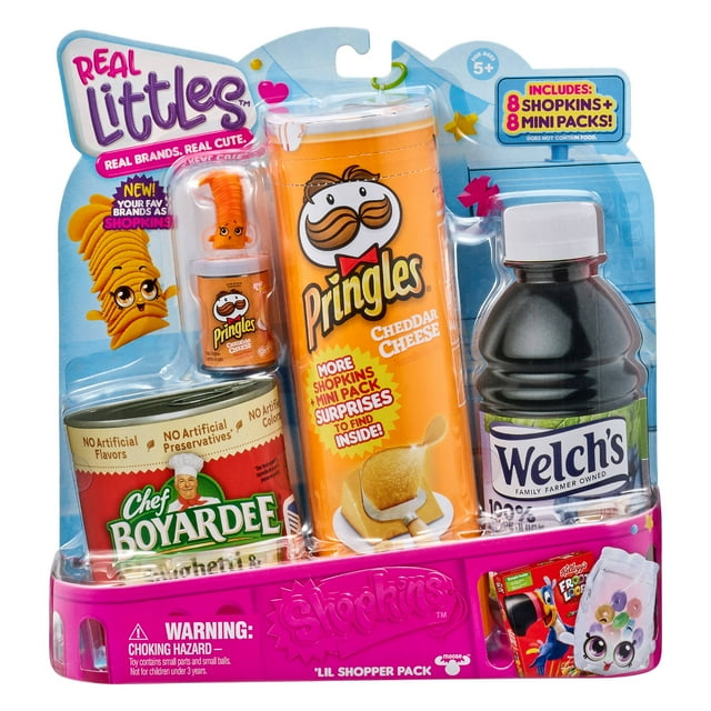 Shopkins Real Littles Shopper Pack, 8 Mini Packs & 8 Collectible ...