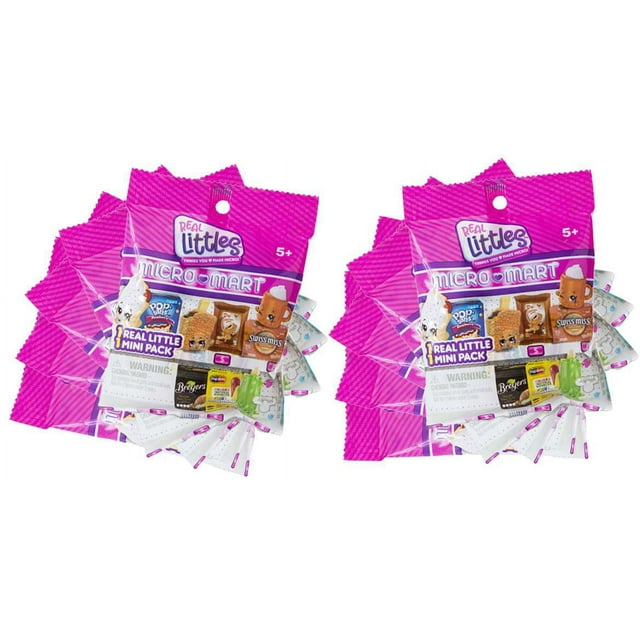 Shopkins Season 15 Micro Mart Mystery Mini 10-Pack (1 Real Little + 1 ...