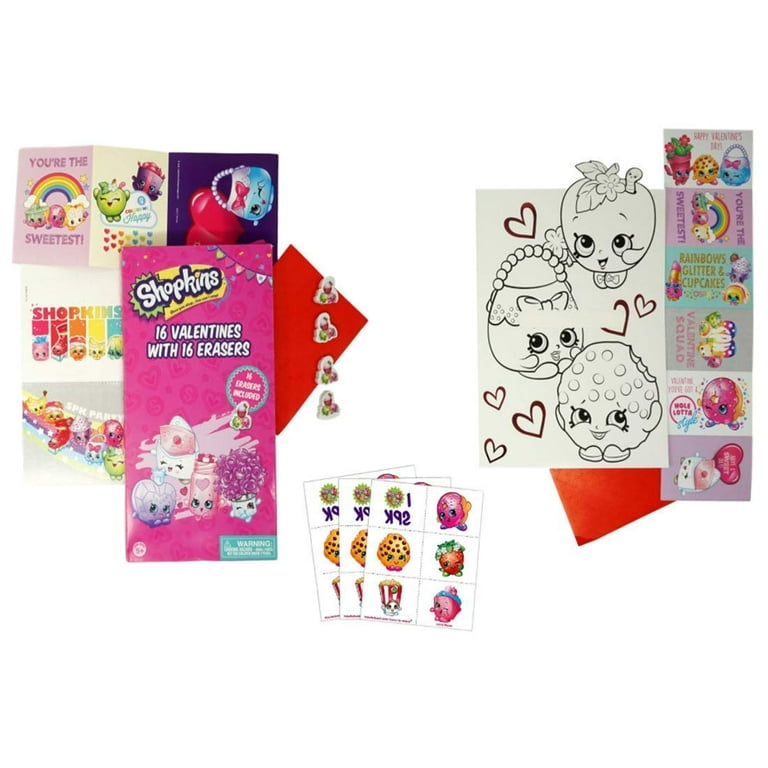 shopkins valentine coloring pages