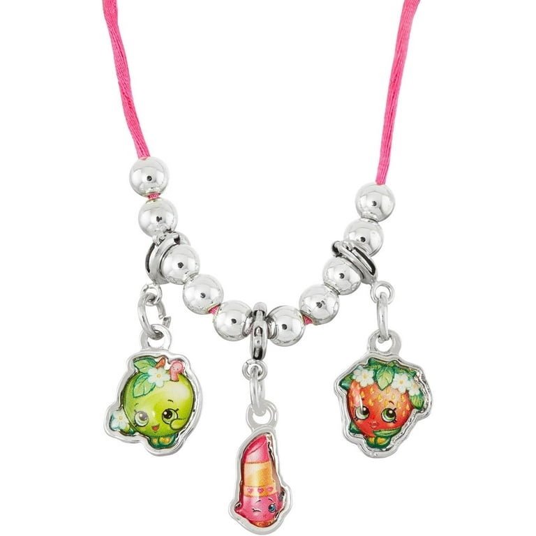 Shopkin Necklace Shopkins Zinc Alloy Strawberry Lip Apple Clip On Charm ...