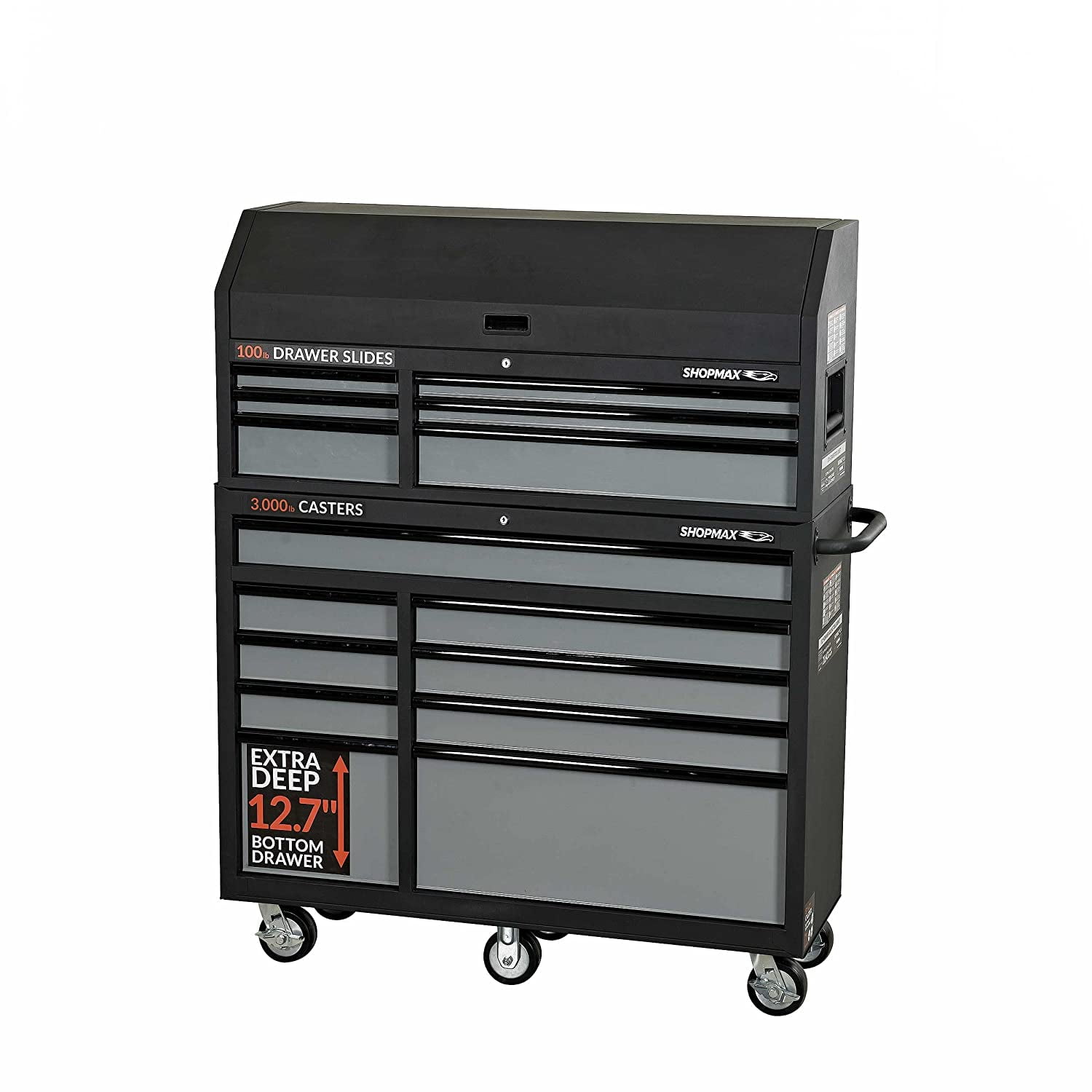 Shopmax 15-Drawer Tool Chest and Rolling Cabinet Combo,15" - Walmart.com
