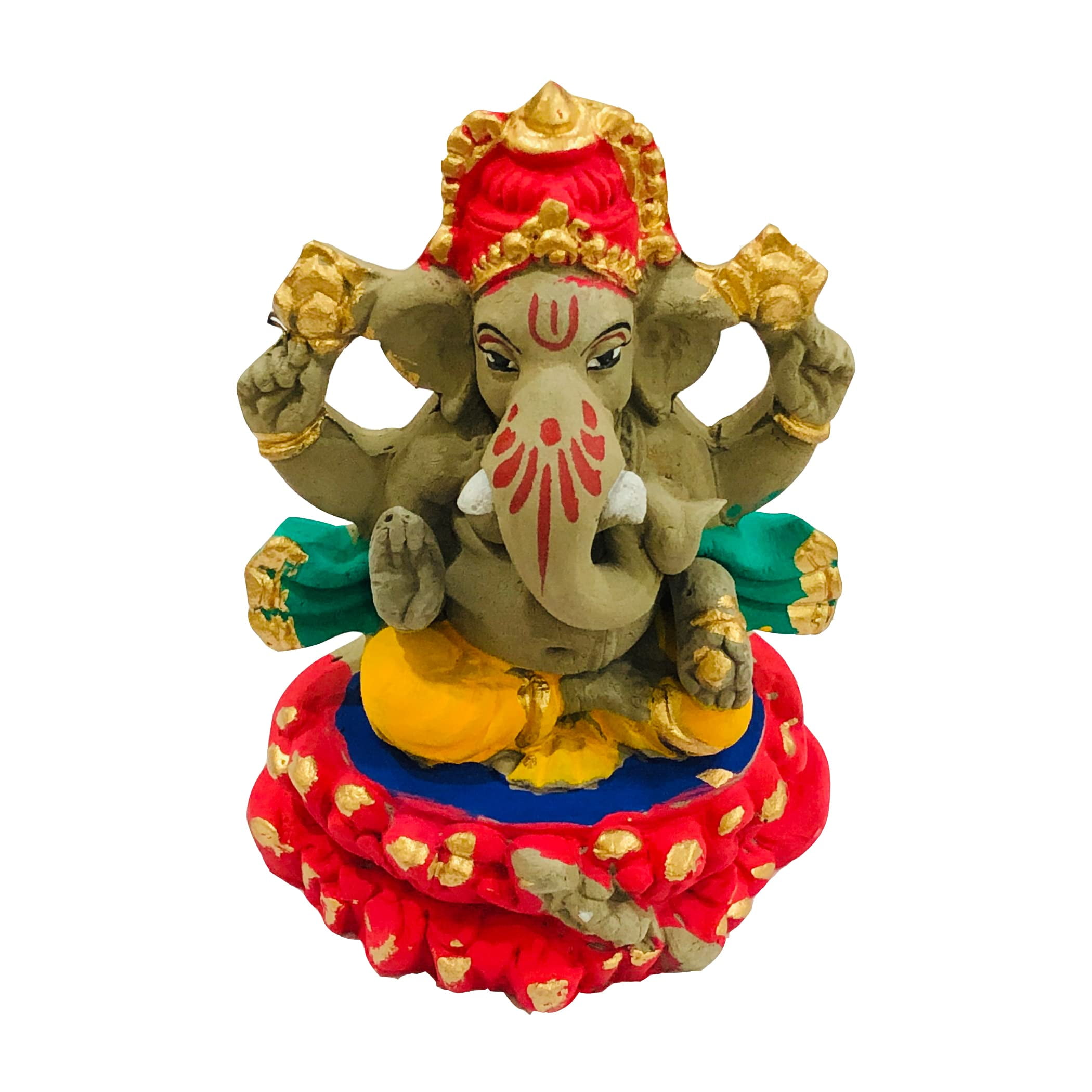 Shopmefast Eco Friendly Handcrafted Clay/Mud Ganpati Murti ...