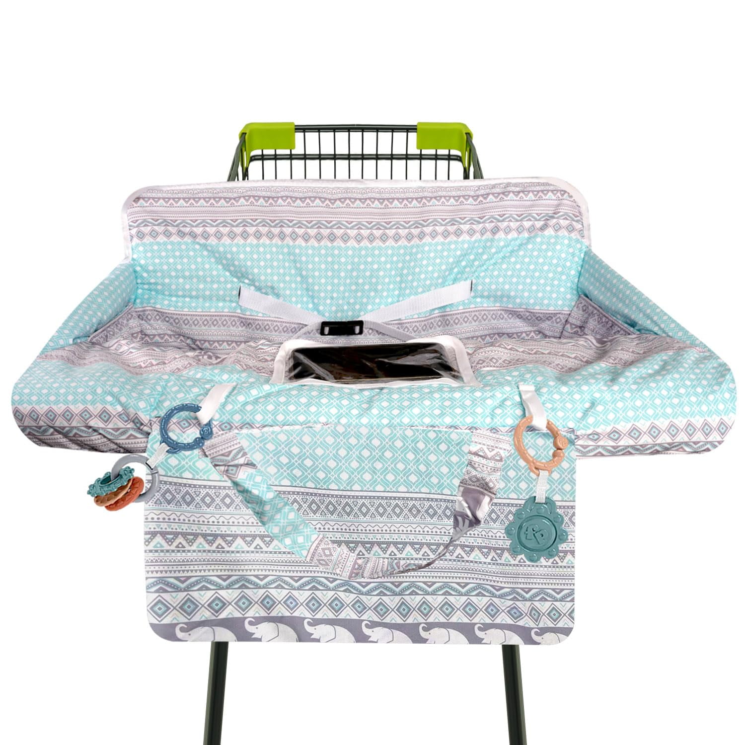 Shopping Cart Cover for Baby 2-in-1 High Chair Cover with Safety ...