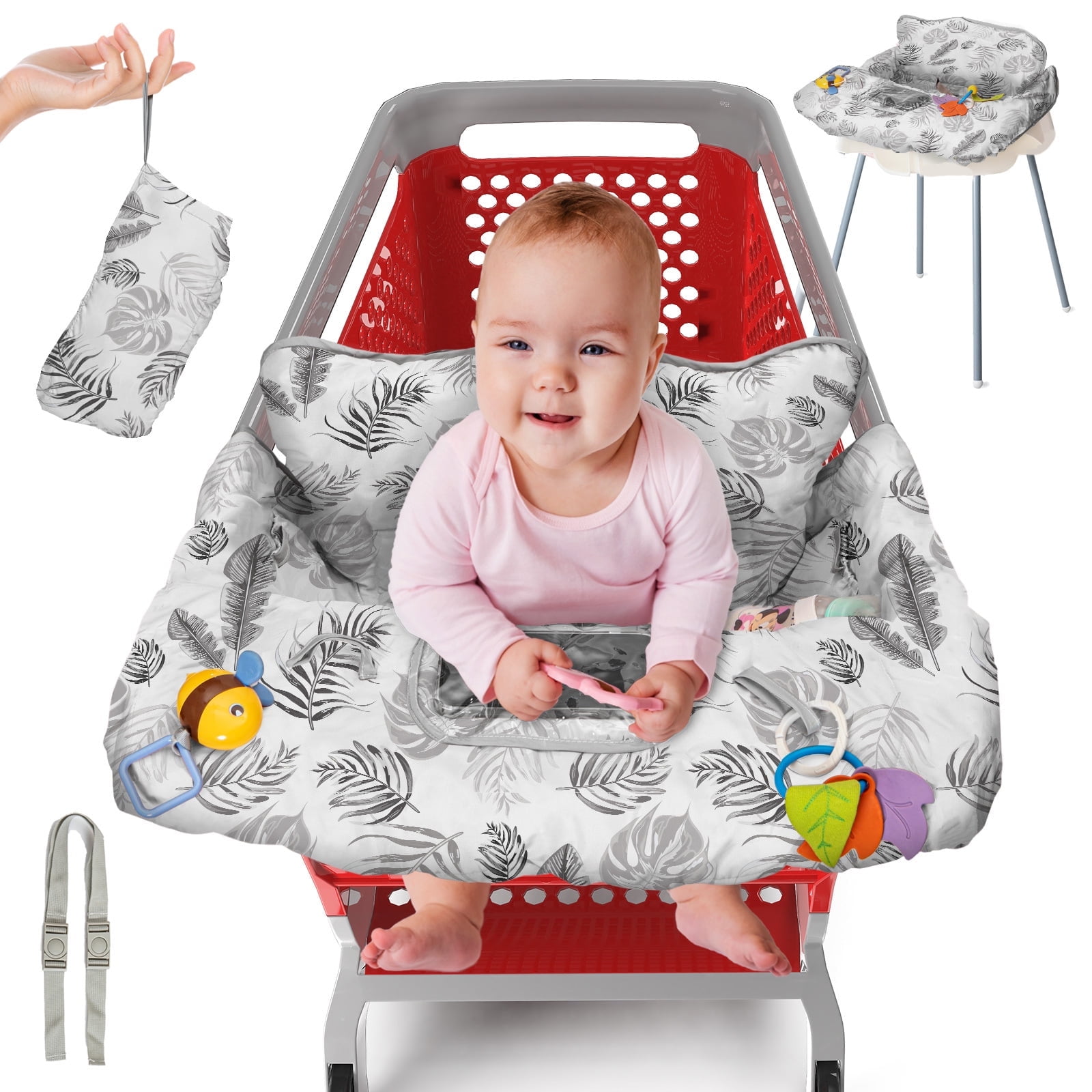 Shopping Cart Cover for Baby PILLANI, High Chair Covers for Baby ...